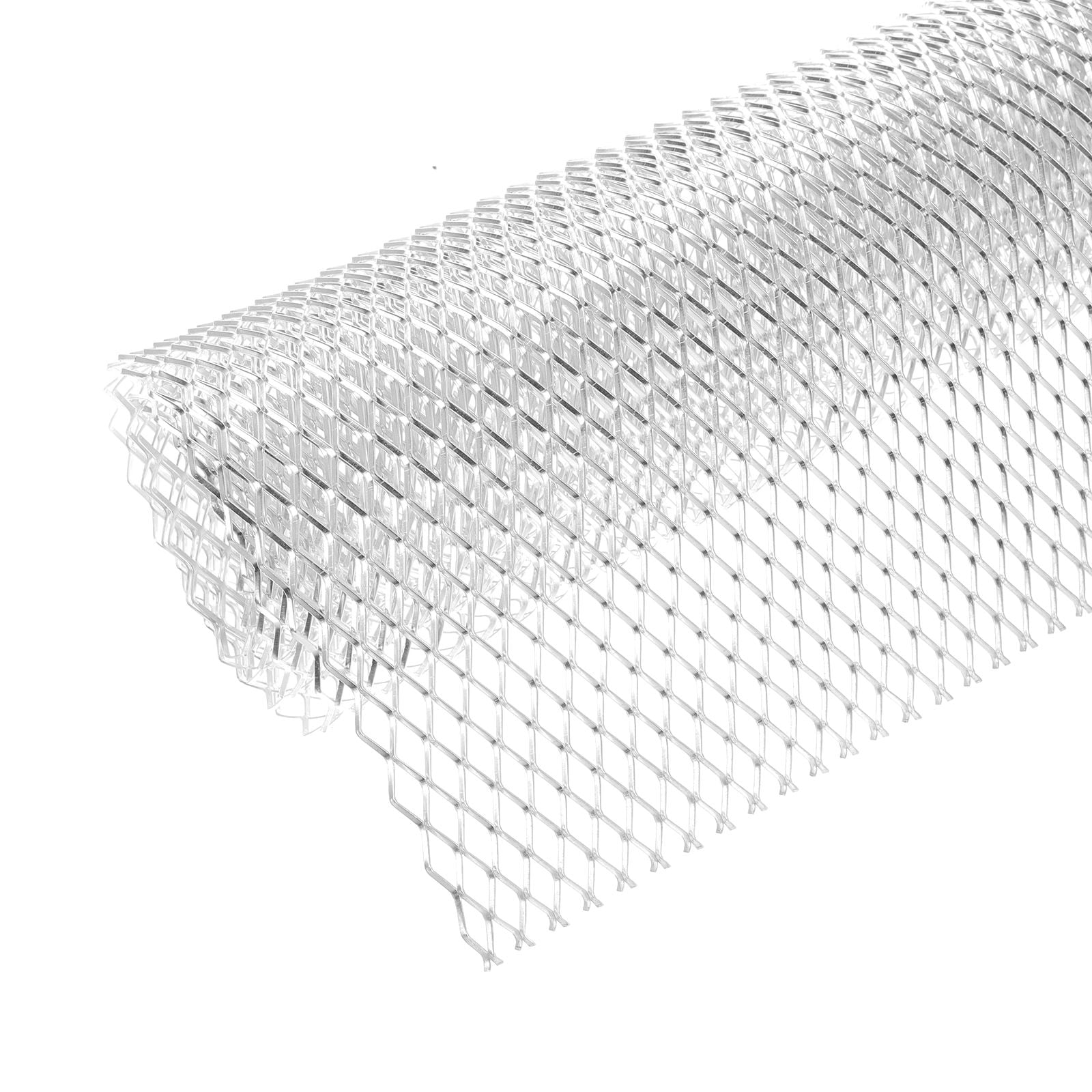 NICEXMAS 1Pack Grille Mesh for Car Enthusiasts 100x33cm Silver ...