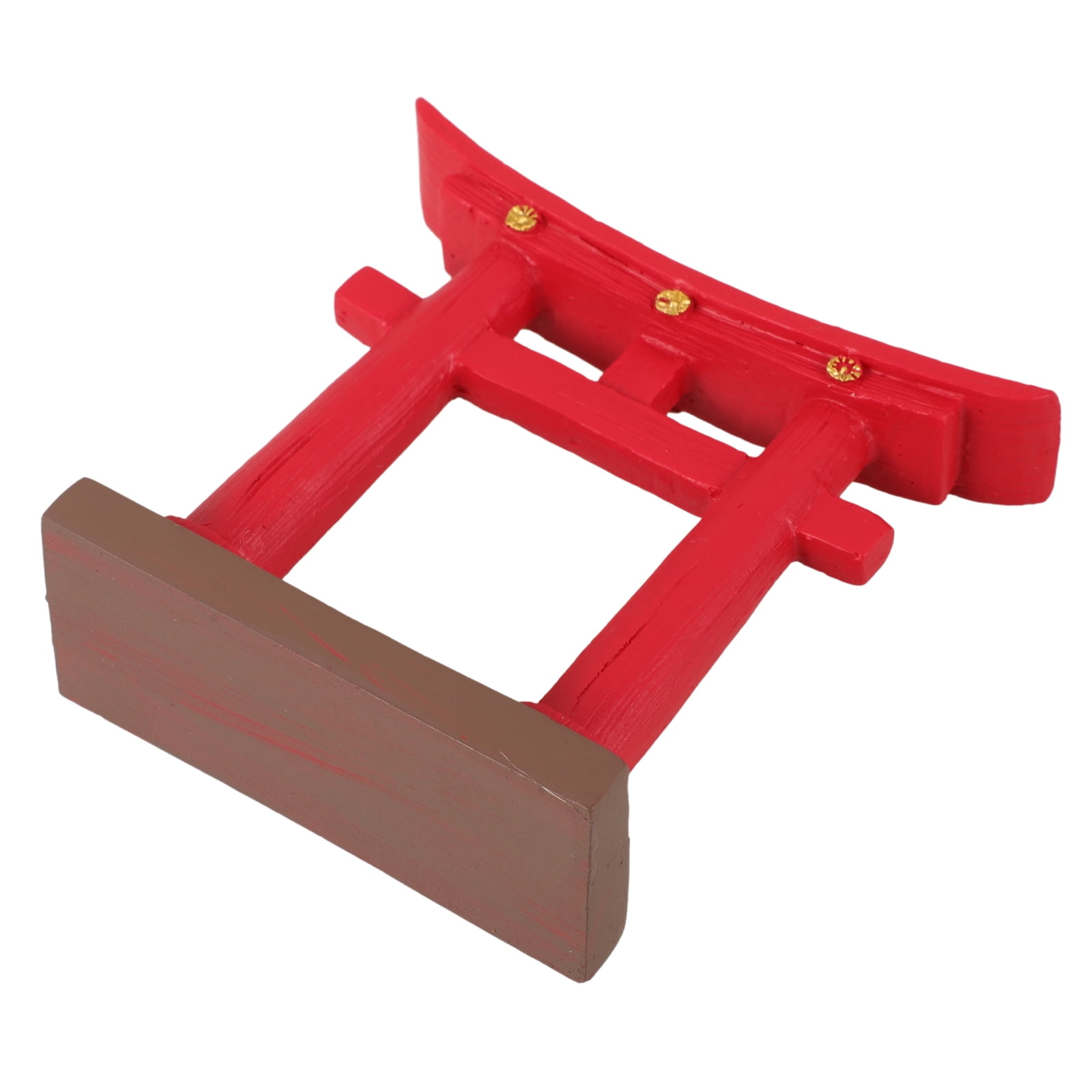 NICEXMAS 1Pack Miniature Gate Model Red Resin Traditional Japanese ...