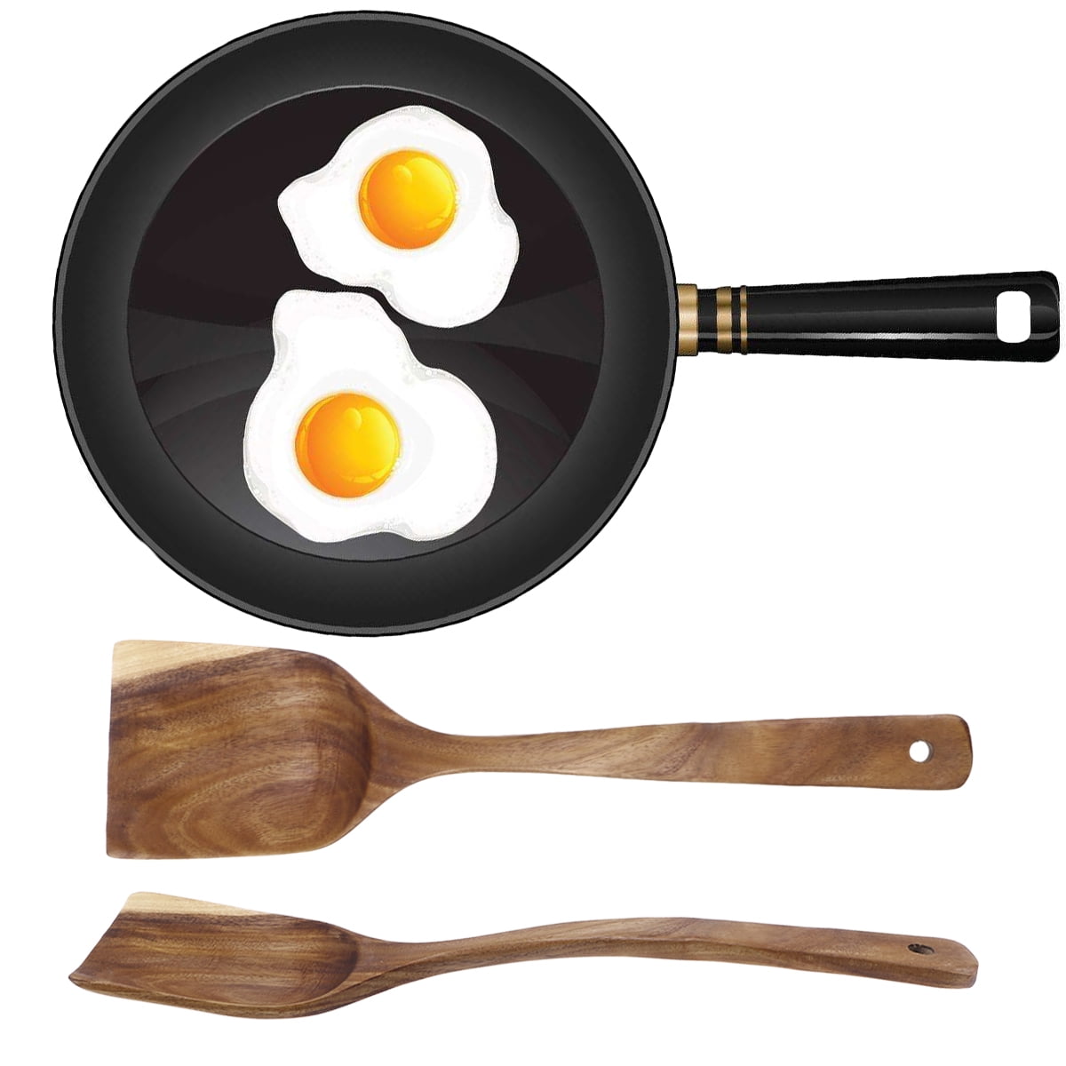 NICEXMAS 1Pack Wood Turner Spatula Handmade Craft For Home Cooks ...