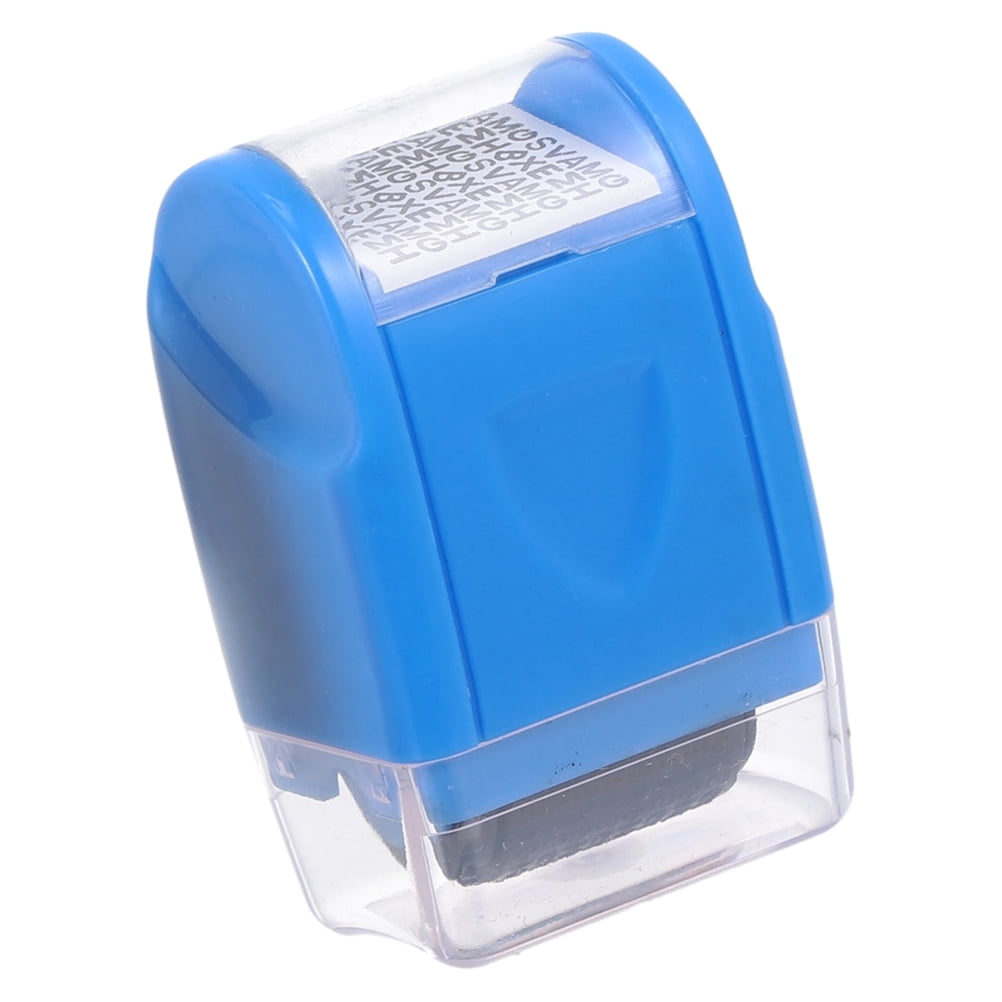 NICEXMAS 1Pcs Blue Plastic Identity Guard Stamps for Stamp and Daily ...