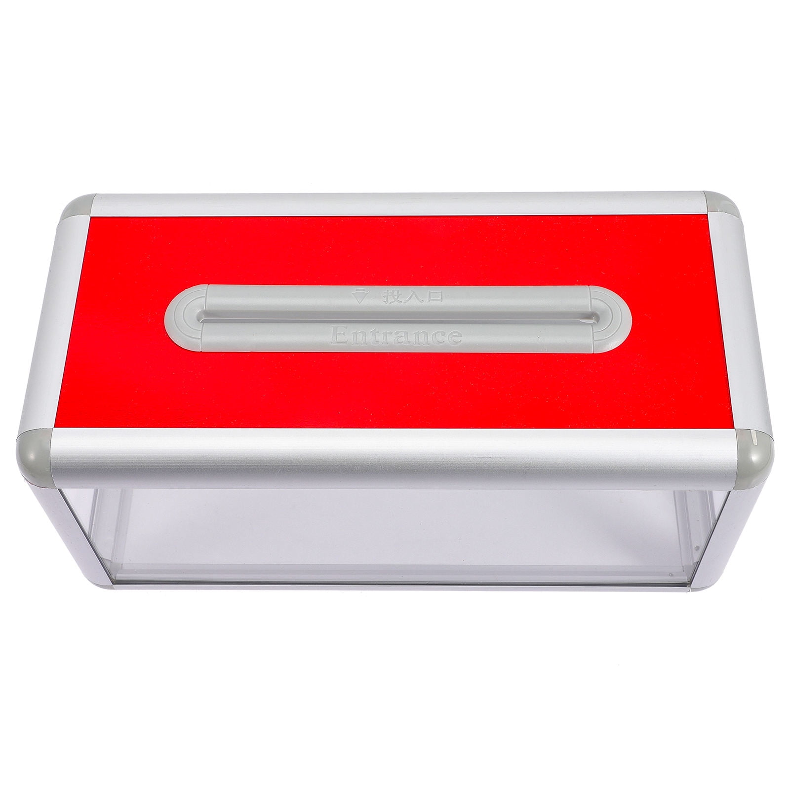 NICEXMAS Business Card Business Cards Holder Red Aluminum Alloy 1Set ...