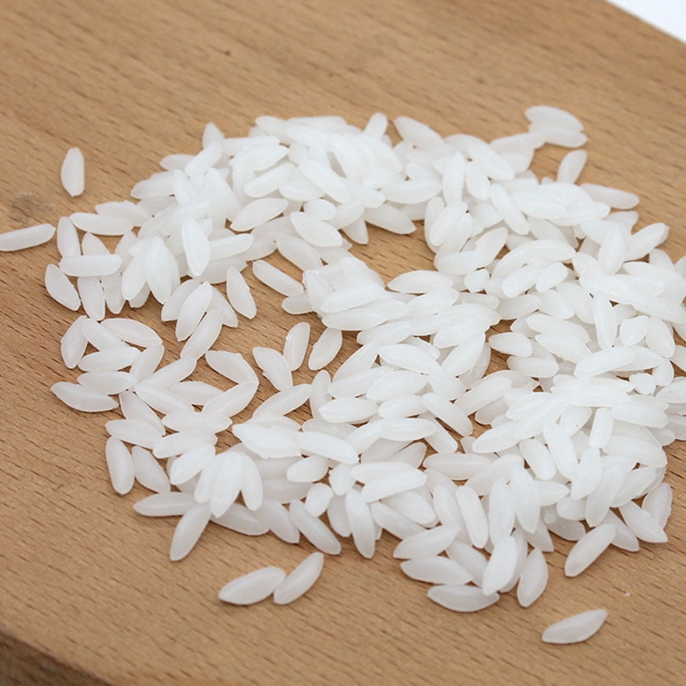 NICEXMAS Realistic Design Artificial Rice Model White PVC 1Pack ...