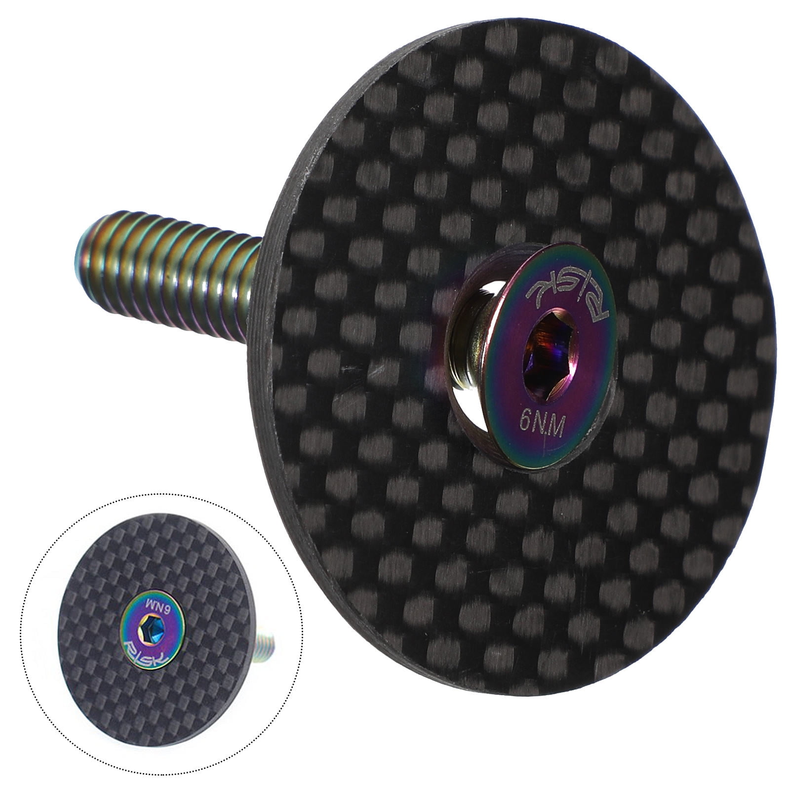 NICEXMAS 1Set Bike Headset Spacers Titanium Alloy Screw Simple Design ...