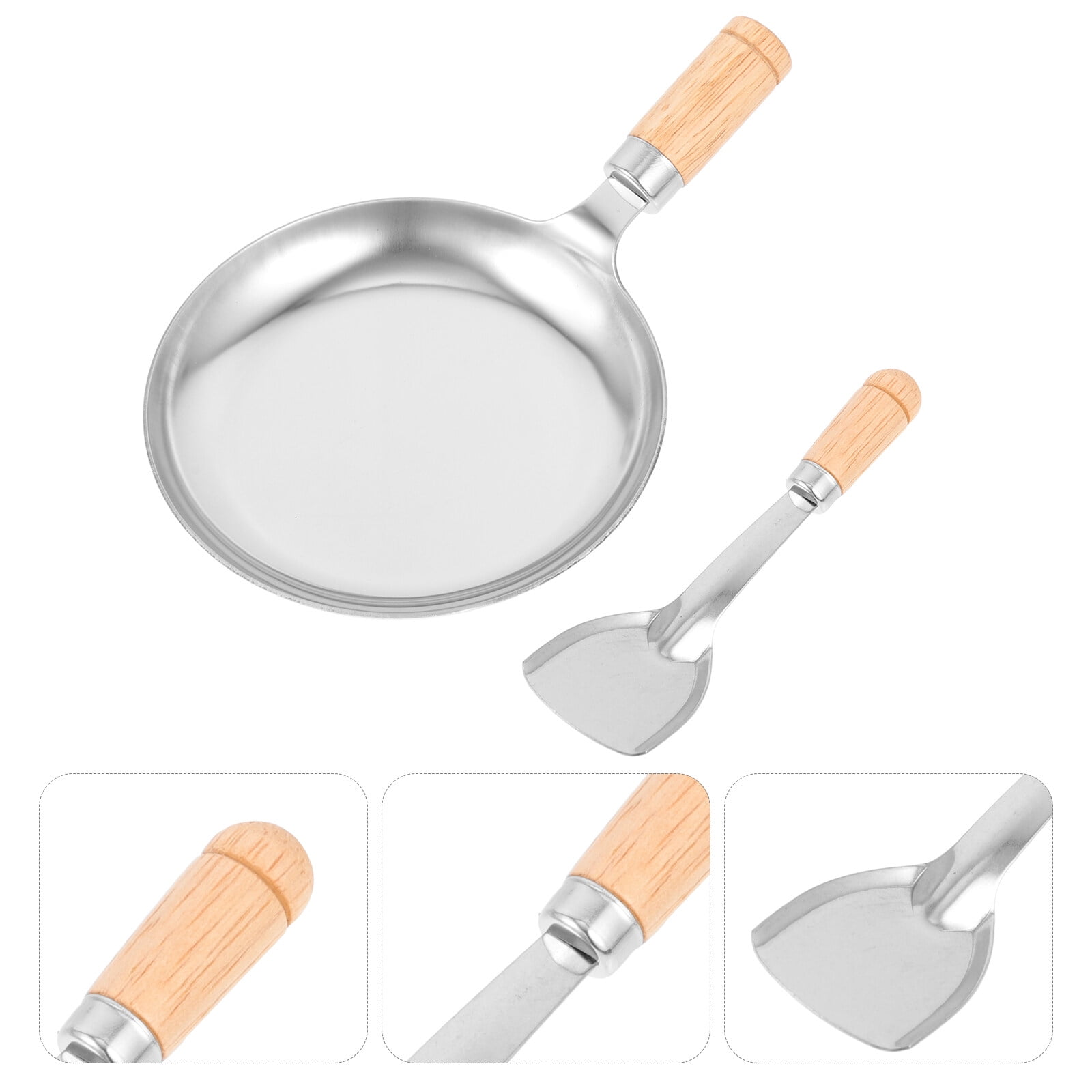 NICEXMAS Mini Kitchen Tools Mini Kitchen Scene Models Silver 2Pcs 4.5X1 ...