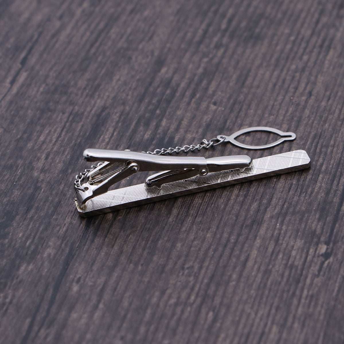 NICEXMAS 1Set Wedding Tie Clips for Men in Bar Shape with Spring-Loaded ...