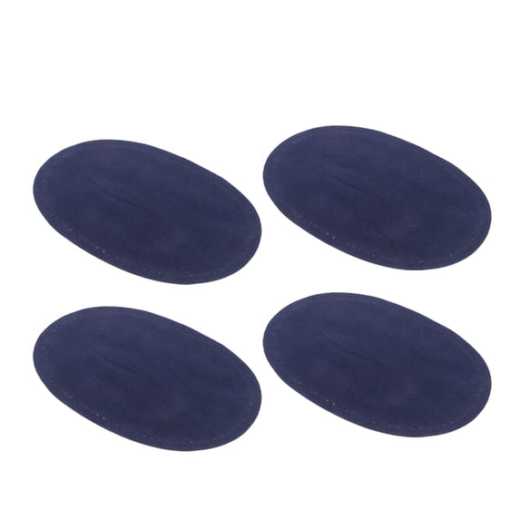 NICEXMAS 2 Pair Sewing Repair Patches for Clothes Blue Diy Design Oval ...
