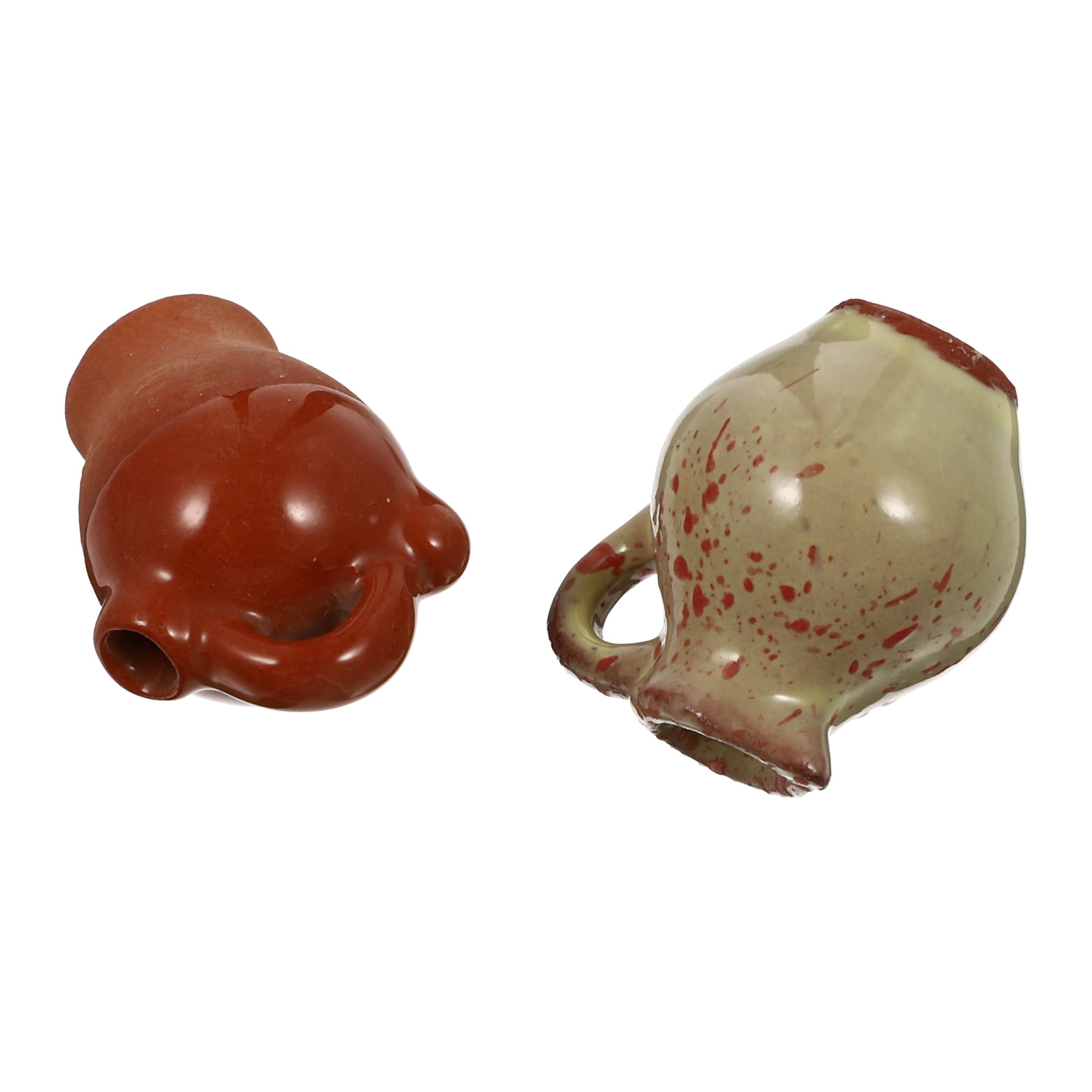 NICEXMAS 2 Pcs Modern Pocket Flower Pot Assorted Color Pots Live Plant ...