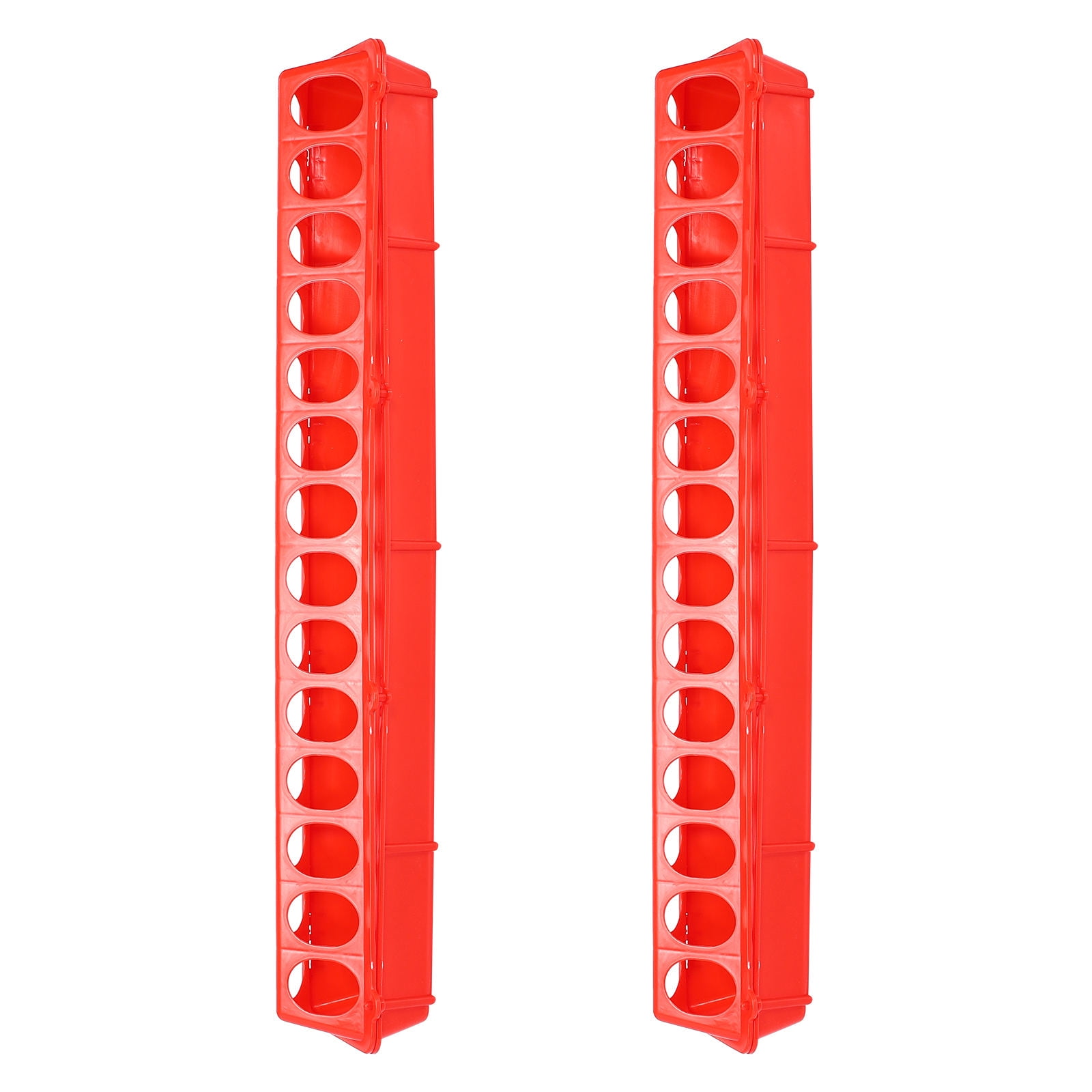 NICEXMAS 2 Pcs Poultry Food Trough Chicken Feed Dispenser Feeding Bowl ...