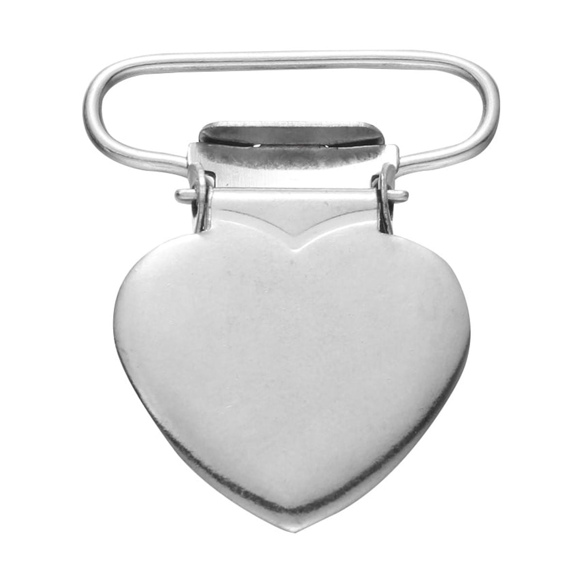 NICEXMAS 20 Pcs Suspender Clips Metal Pacifier Craft Work Miss Silver ...