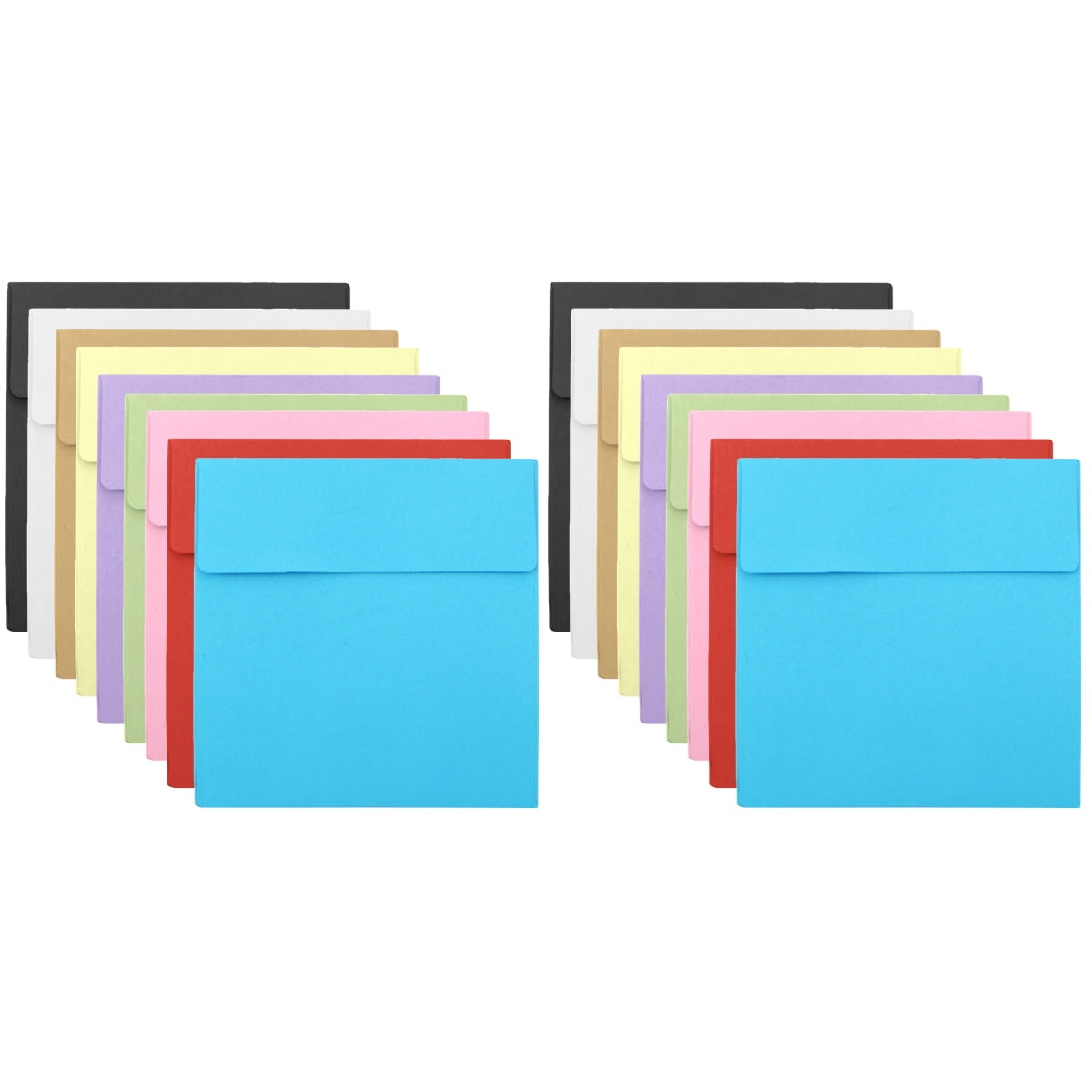 NICEXMAS 200 pcs Kraft Paper Envelopes Blank Envelopes Invitation Cards ...