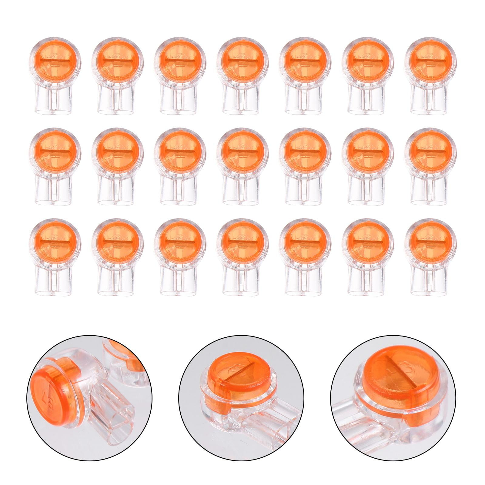 NICEXMAS 200pcs Telephone Wire Connectors Butt Splice Connector for ...