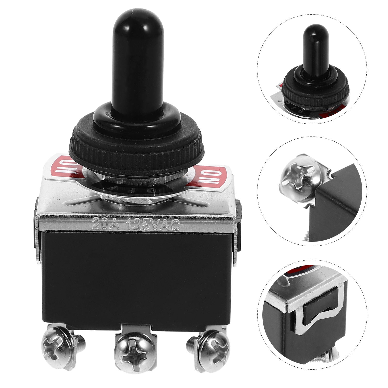 NICEXMAS 203 A Toggle Switches Waterproof Cap Switch Flick Switch 5 ...