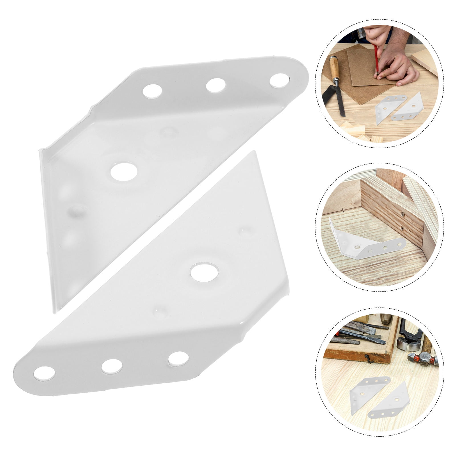 NICEXMAS 20Pcs Durable Stainless Steel Shelf Brackets for Furniture ...