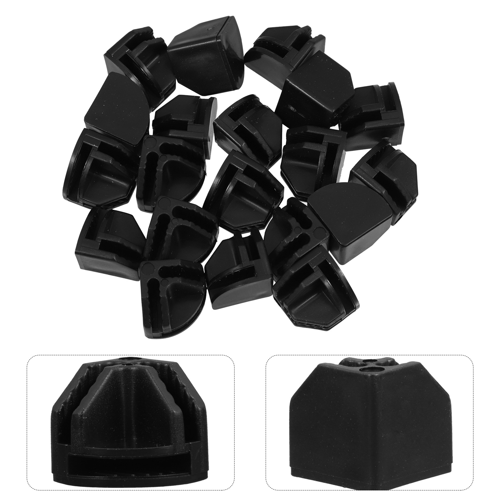 NICEXMAS 20Pcs Plastic Connectors for Closet Organizer and Shelving ...