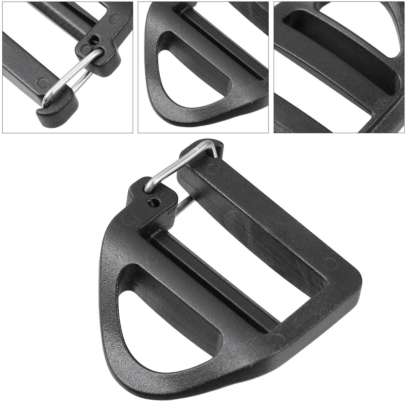 NICEXMAS 20Pcs Webbing Buckles Plastic Ladder Buckles Three Level ...