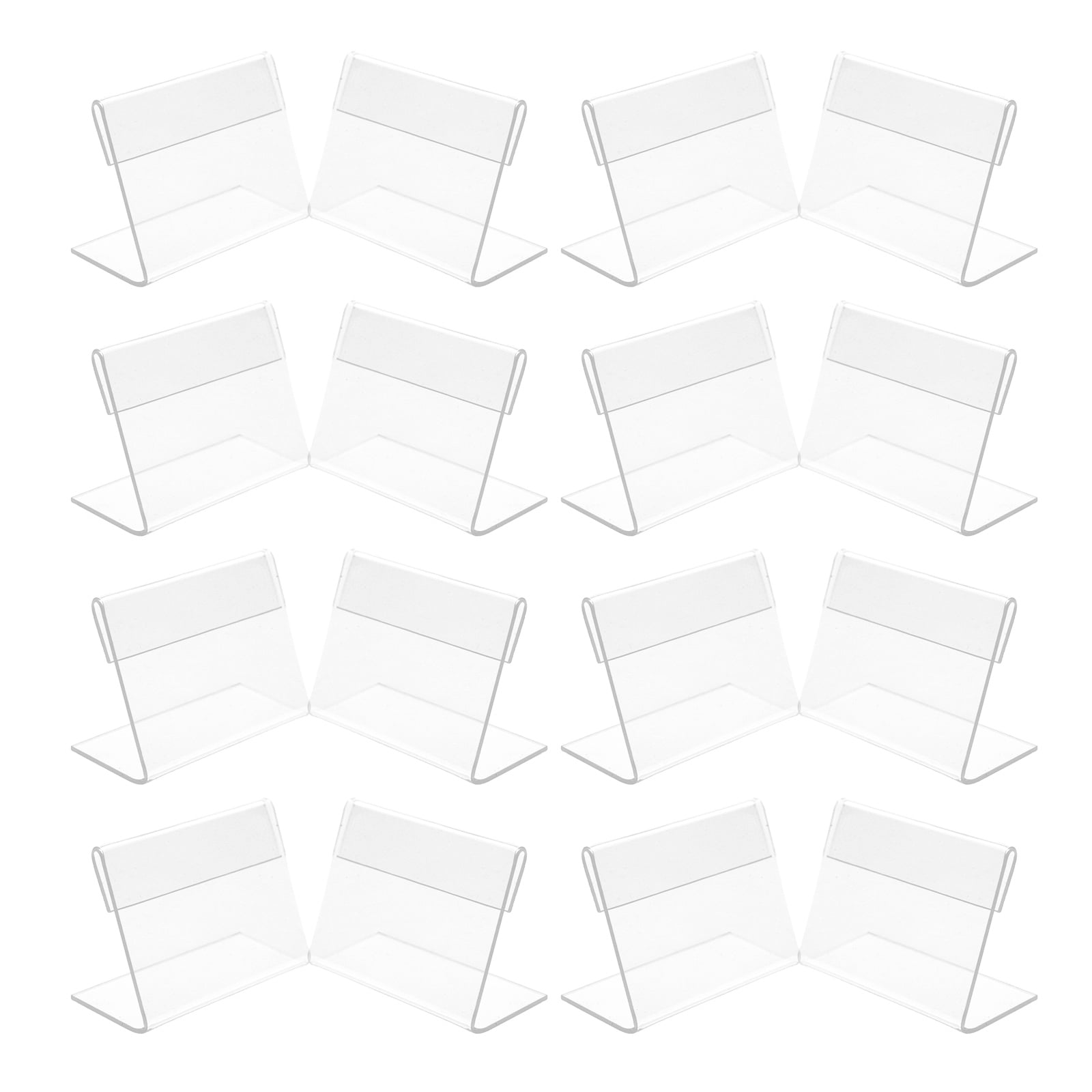 NICEXMAS 20pcs Slanted Sign Holders Desktop Photo Paper Name Holder ...