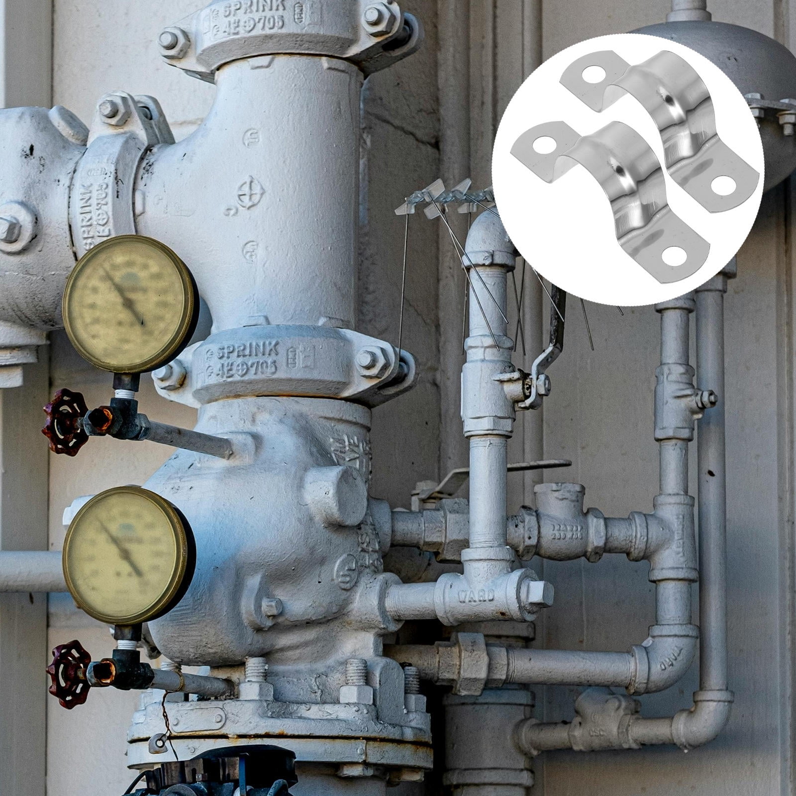 NICEXMAS 25Pcs Conduit Clamp U Shape Stainless Steel for Plumbing ...