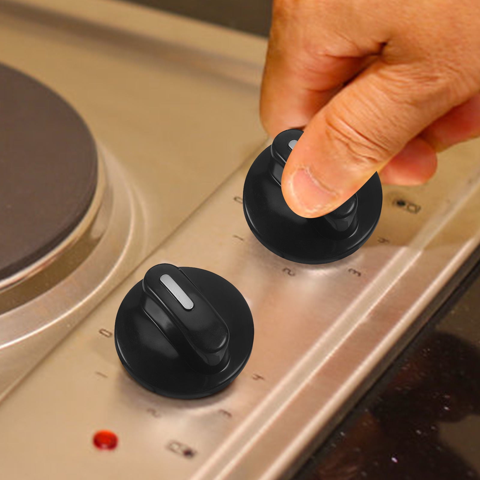 NICEXMAS Stove Control Switch Knob Black Plastic 2Pack - Walmart.com
