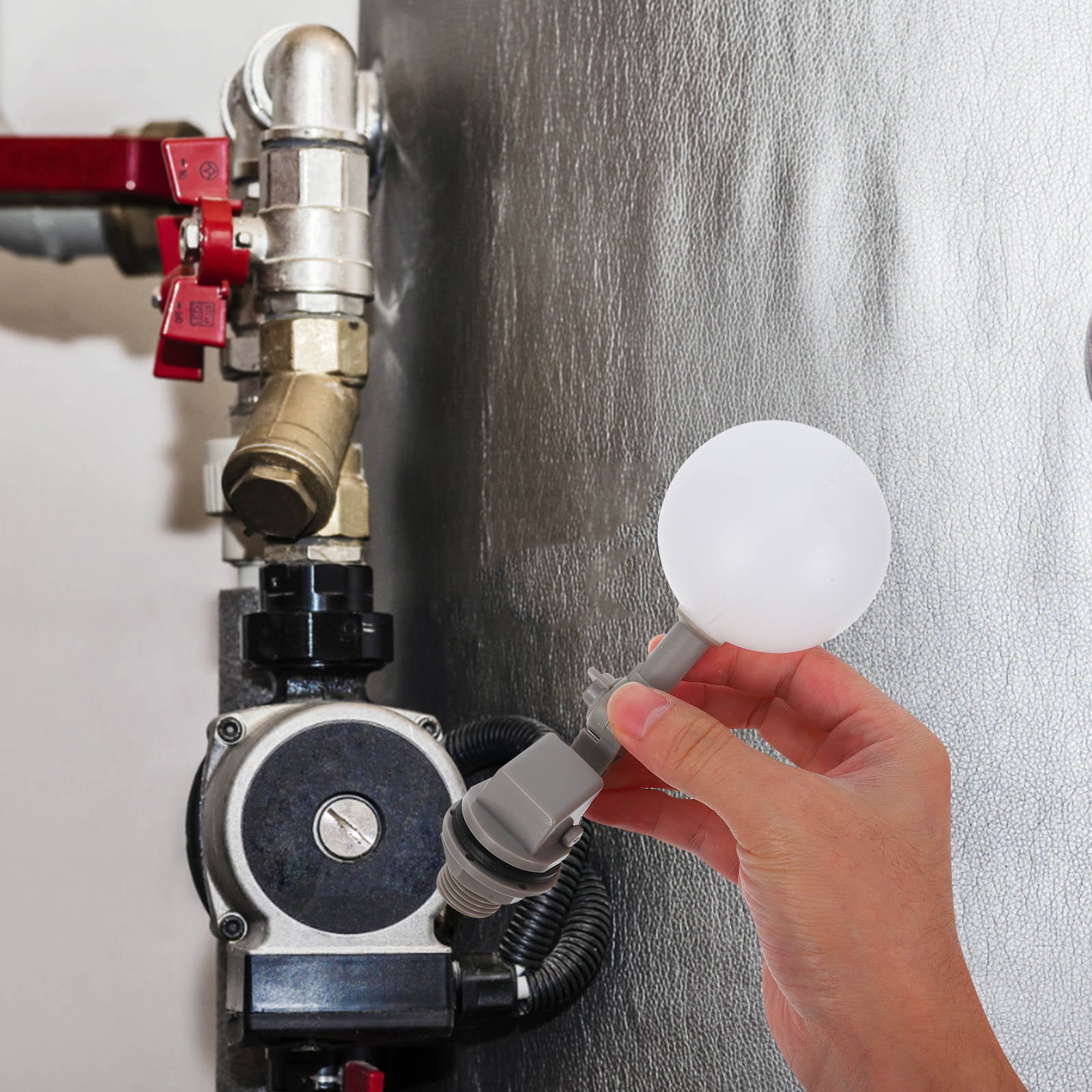 NICEXMAS 2Pcs Plastic Adjustable Flow Float Ball Valve 1/2Inch for ...