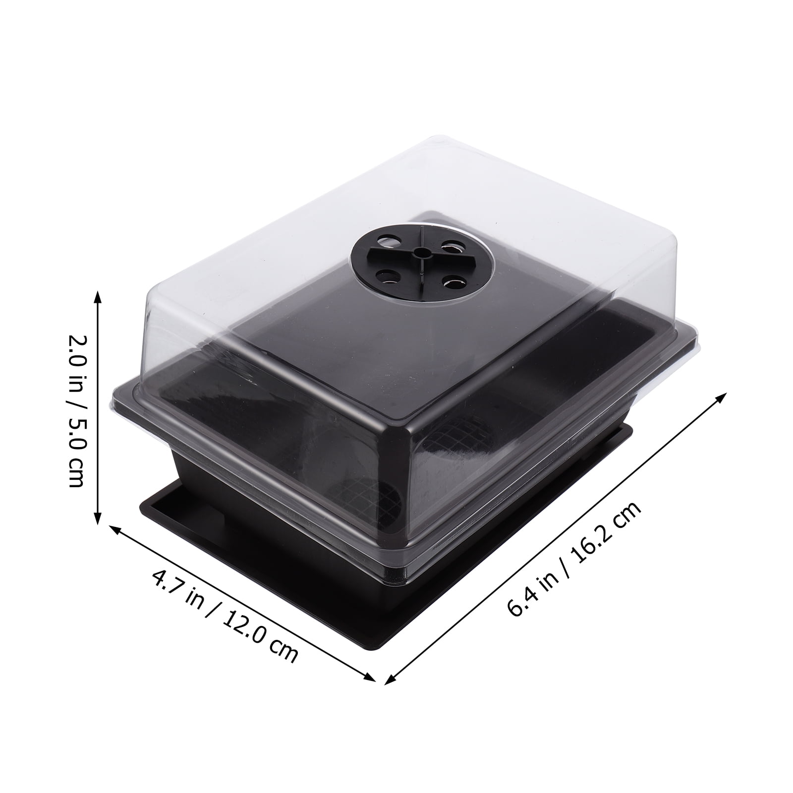 NICEXMAS Centralized Management Plant Tray Plastic Transparent 2 Sets ...