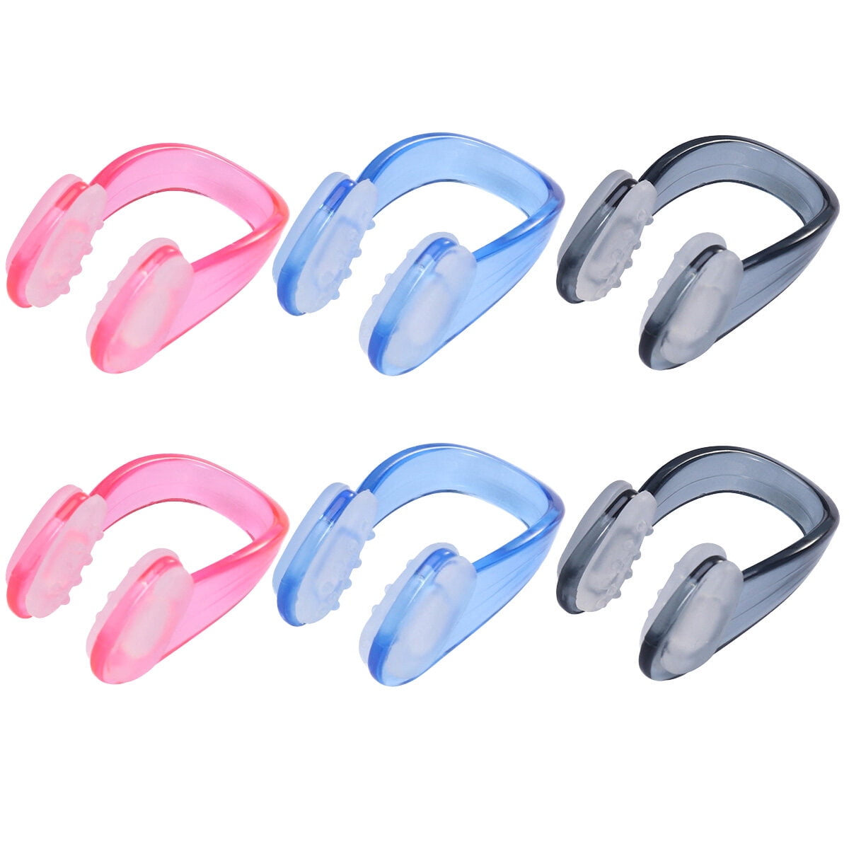 NICEXMAS Nose Clip Black TPE Swimming Gear for Swimming 18Pcs 1.4x0.8x0 ...
