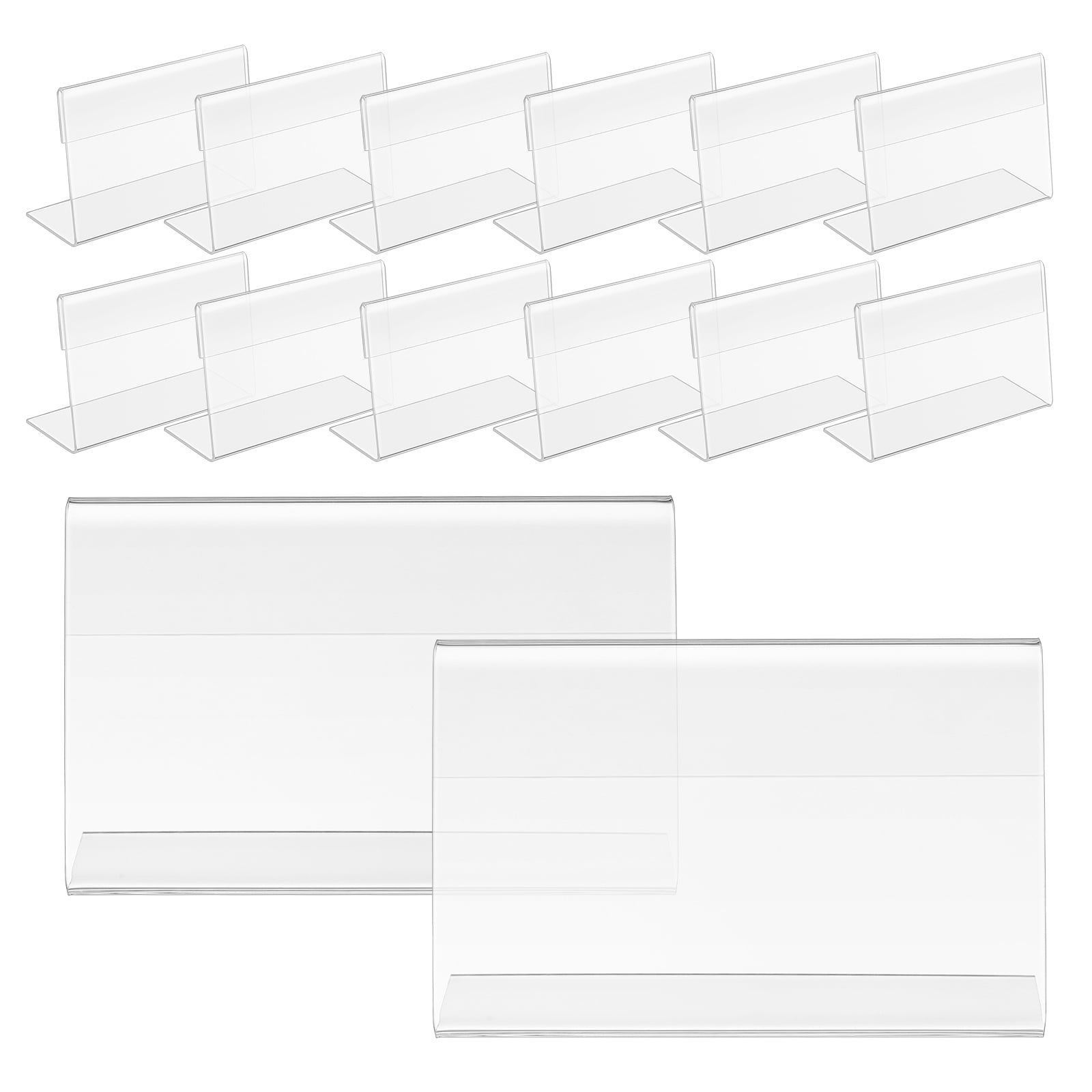 NICEXMAS Simple Design Acrylic Sign Holders for Restaurant 30Pack ...