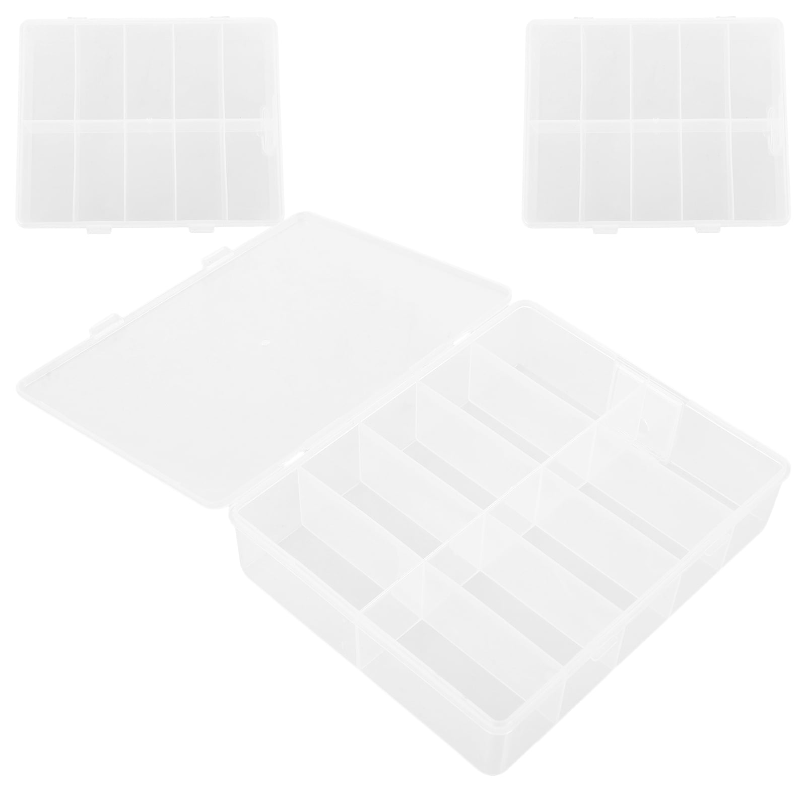 NICEXMAS 3Set Artificial Nails Storage Box for Dressing Table with PP ...
