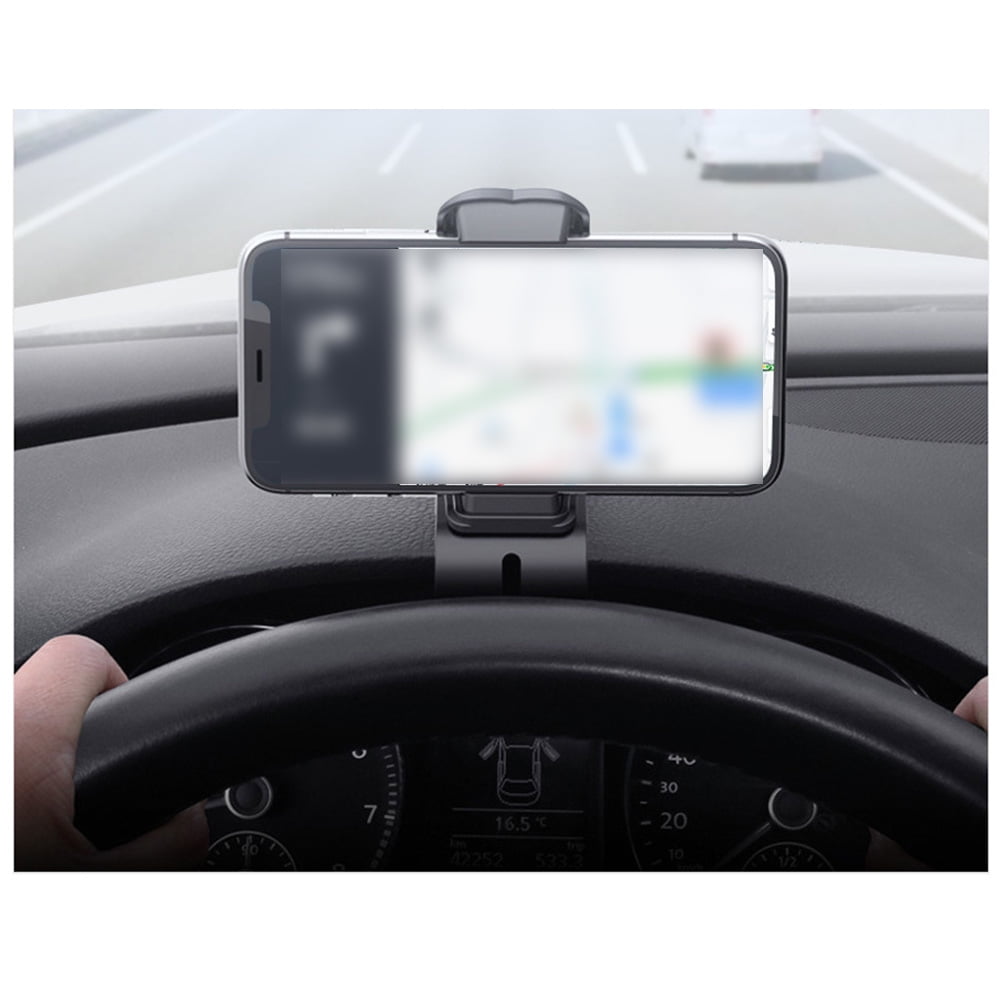 NICEXMAS Rotatable Phone Mount Car Phone Holder Black 1 Set 4.5x1.6x1 ...