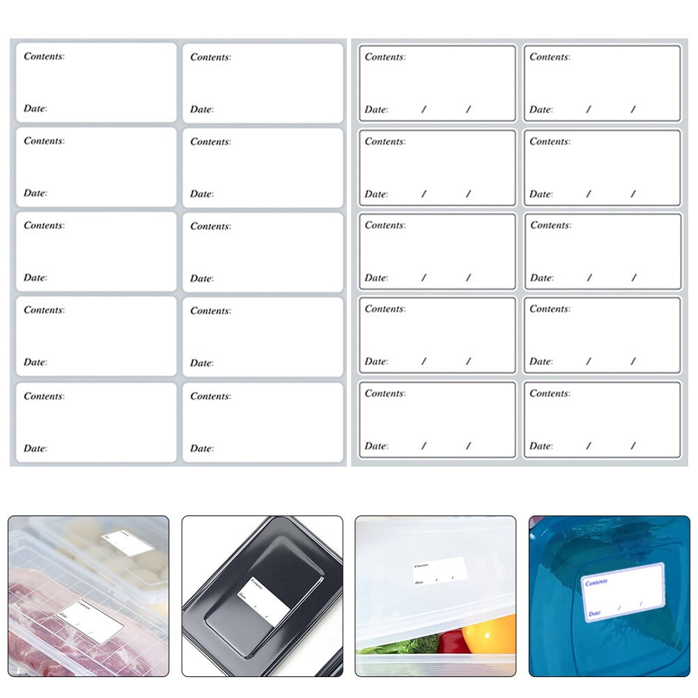 NICEXMAS 40 Sheets Convenient Label Sticker Pantry Labels for ...