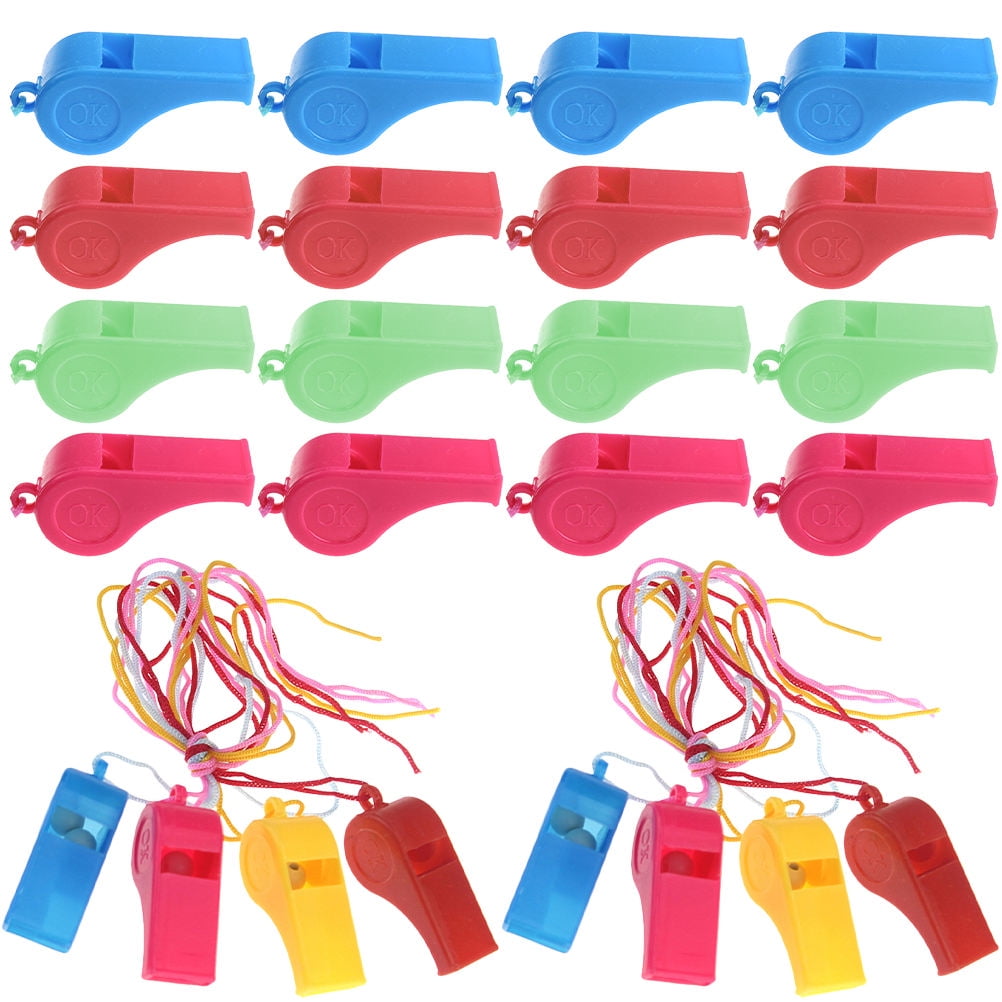 NICEXMAS 48Pcs Assorted Color Whistle for Survival Gear and Emergency ...