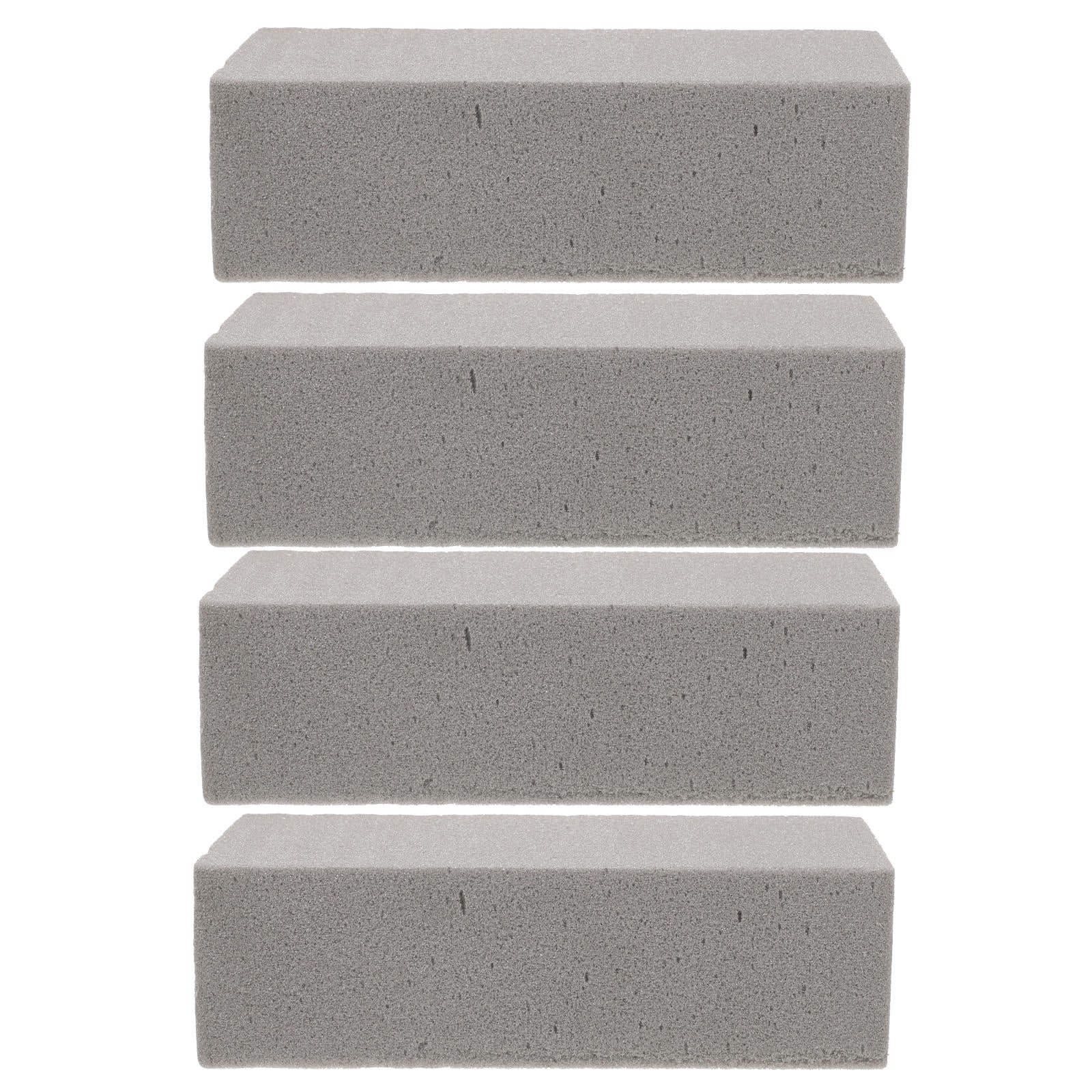 NICEXMAS 4Pcs Flower Arrangement Foam Brick for Artificial Flowers Grey ...
