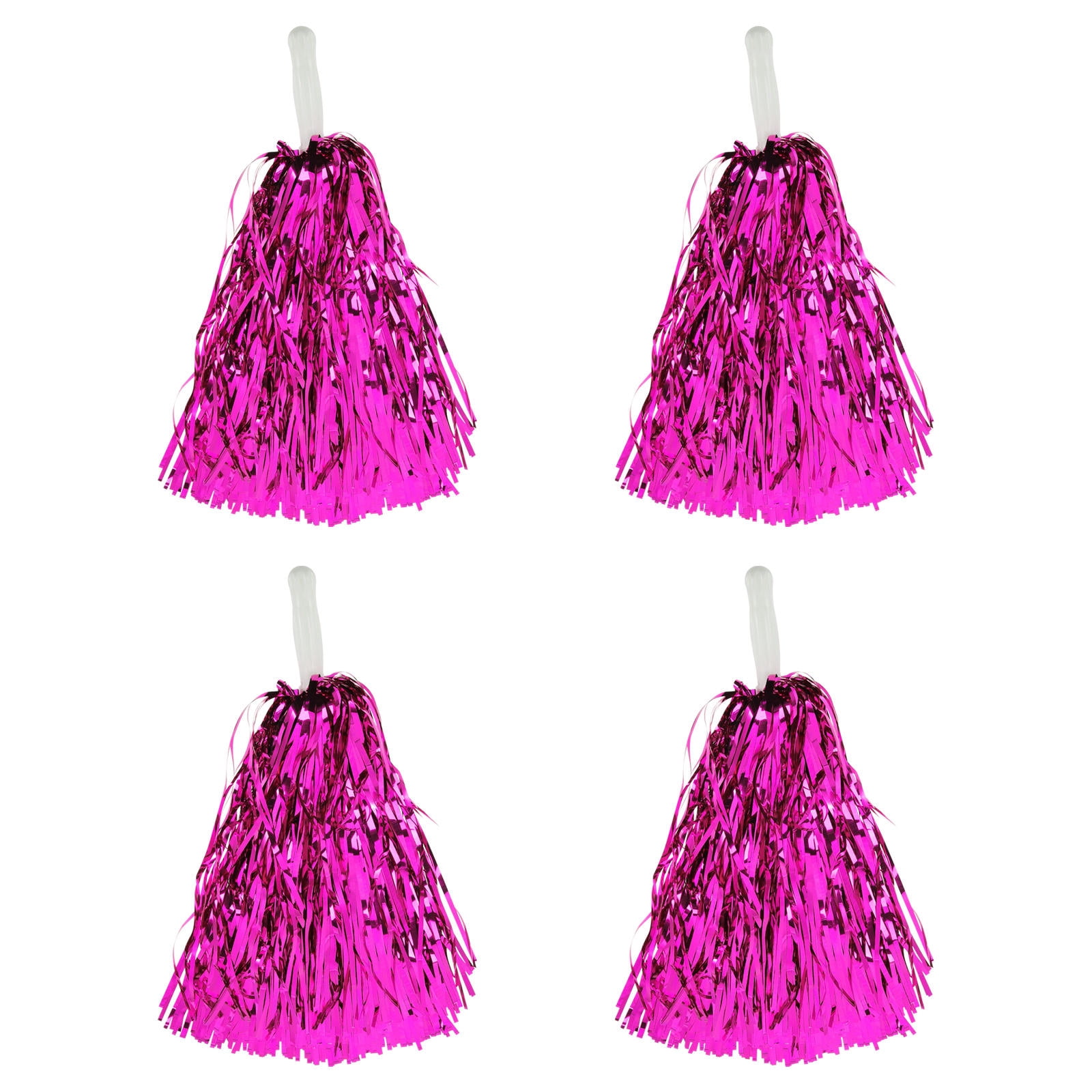 NICEXMAS 4Pcs Cheering Pompoms in Rosy for Dance Props and Event ...