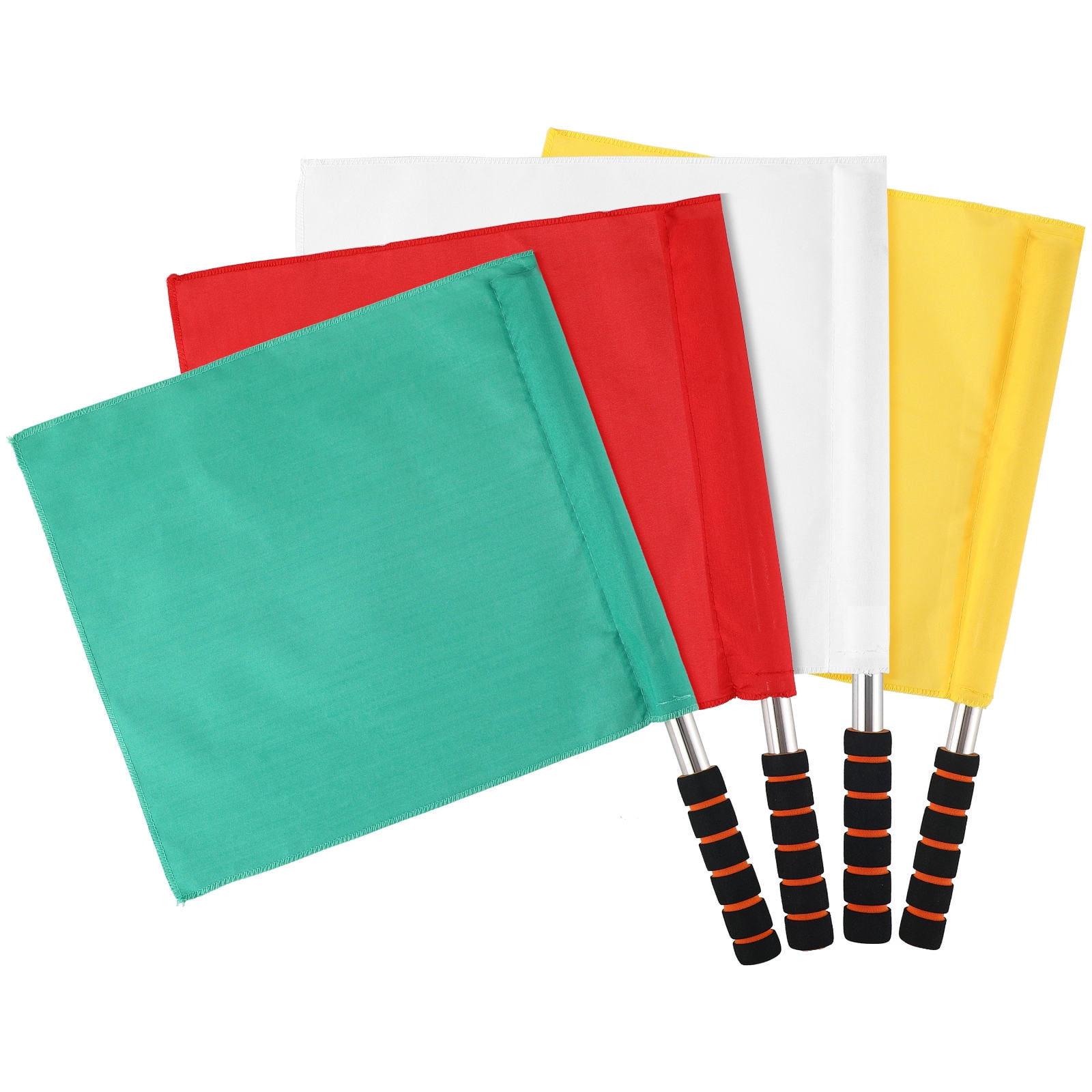NICEXMAS 4pcs Mini Referee Flags Cheerleading Signal Flags Handheld ...