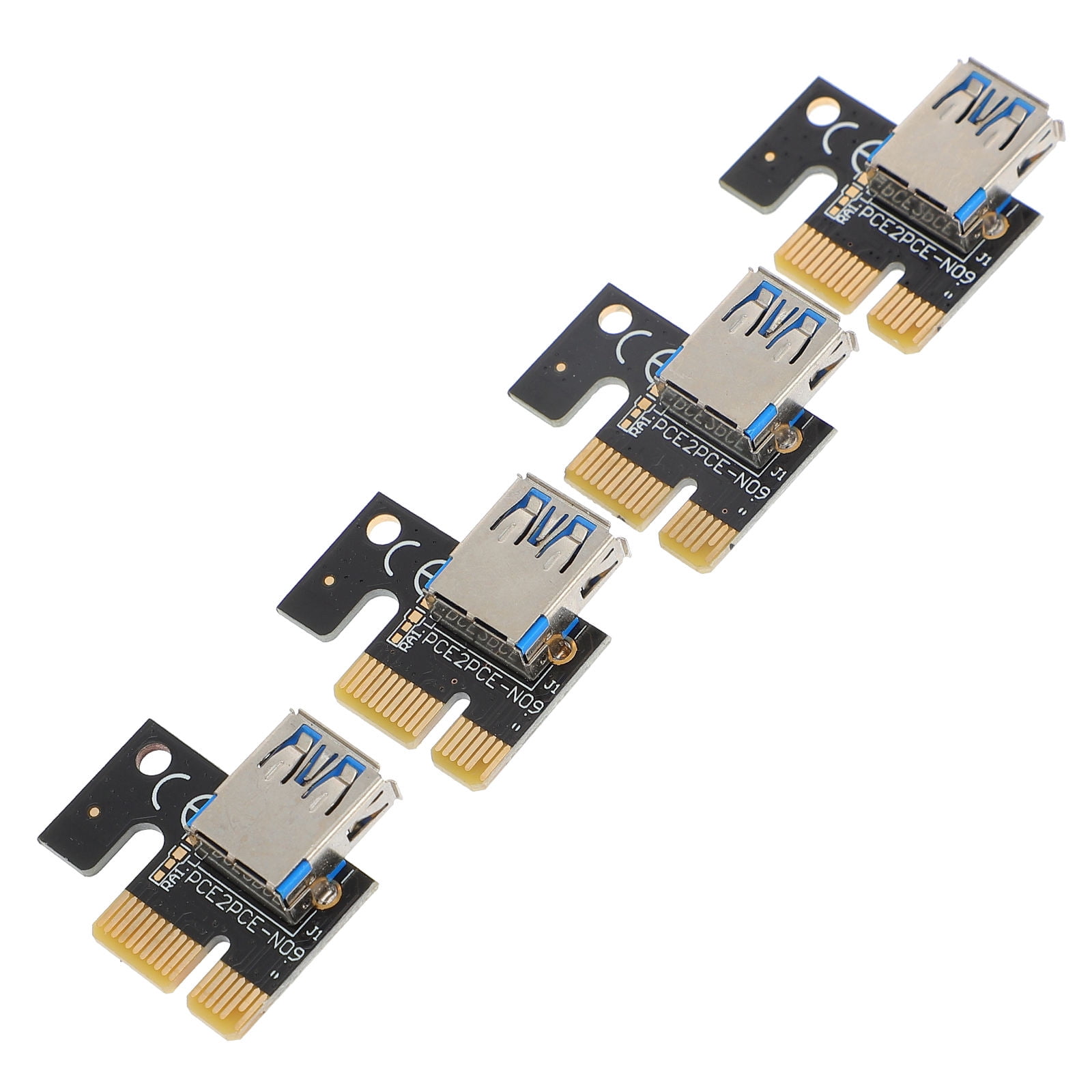 NICEXMAS 4pcs Premium Mining Adapter Cards Useful PCI-E 1X to 16X ...