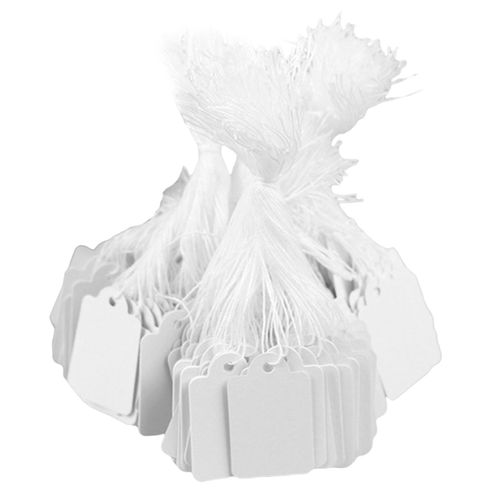 NICEXMAS 500 Sheets Handwritten Blank Hang Tag Display Price Tags Label ...