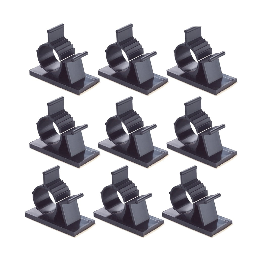 NICEXMAS 50pcs Plastic Clips Adhesive Backed Wire Cable Clips Cord ...