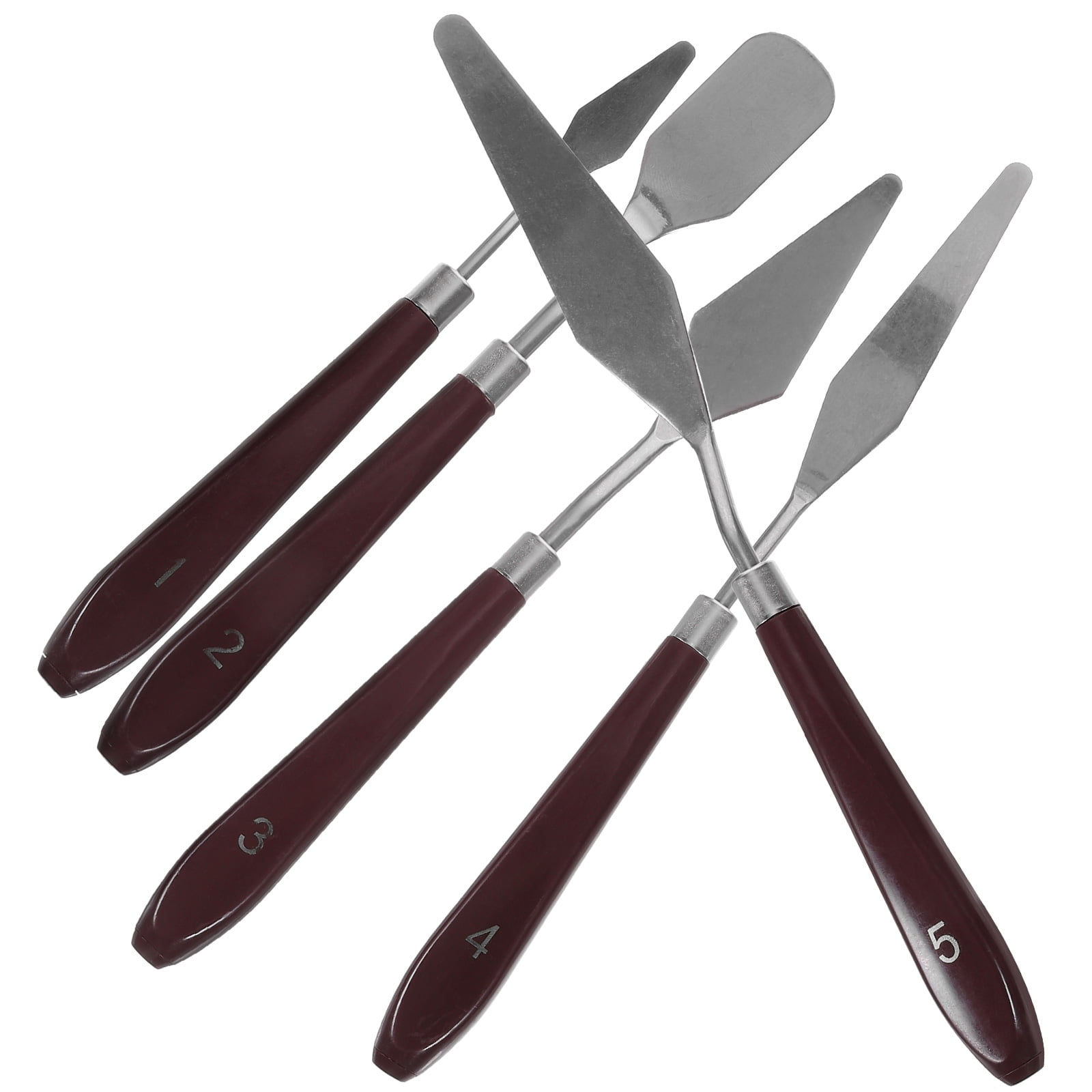 NICEXMAS 5-Pack Assorted Color Drawing Spatula Tools for Art Supplies ...