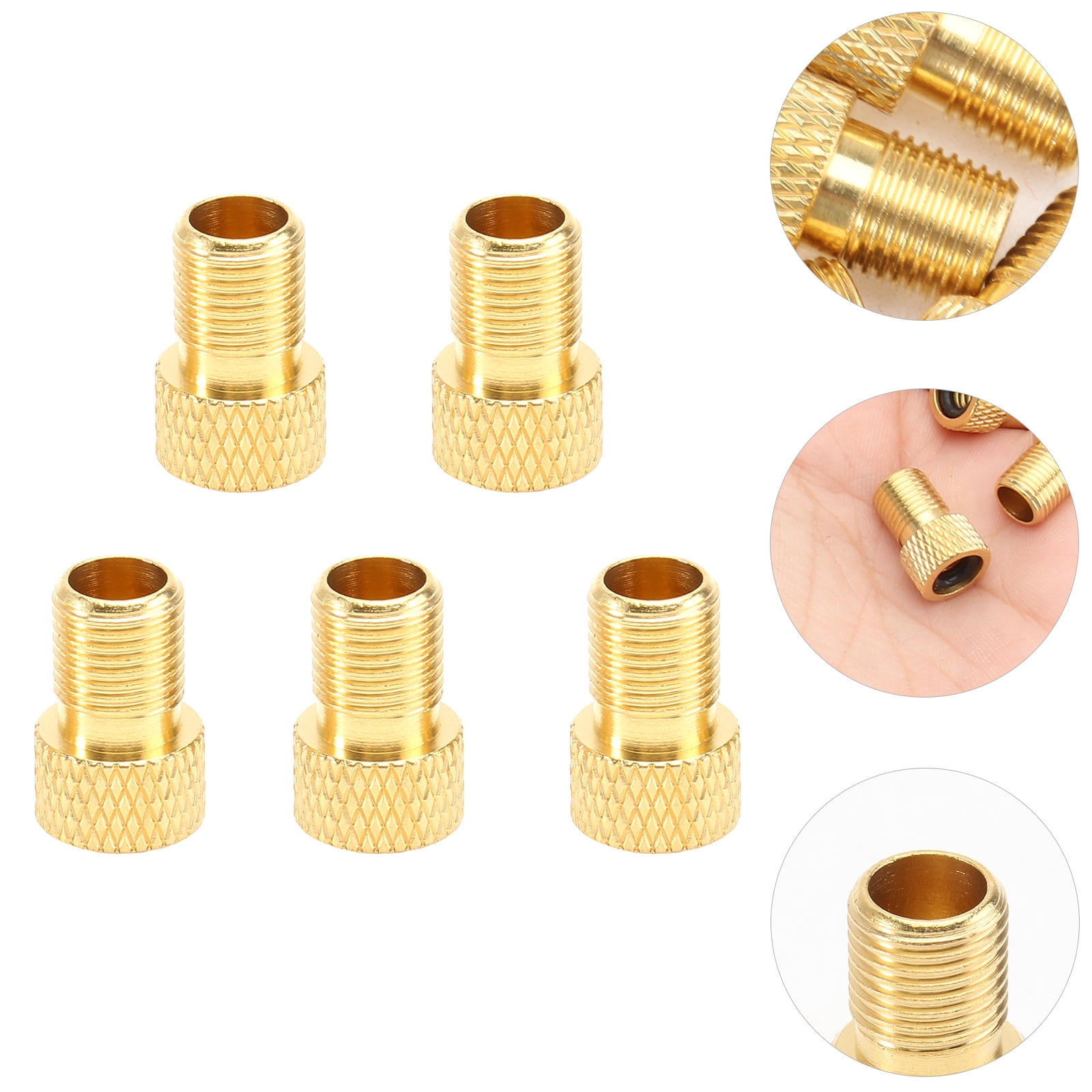 NICEXMAS 5Pcs Copper Plated to Pump Adapter for Mountain Bikers and ...