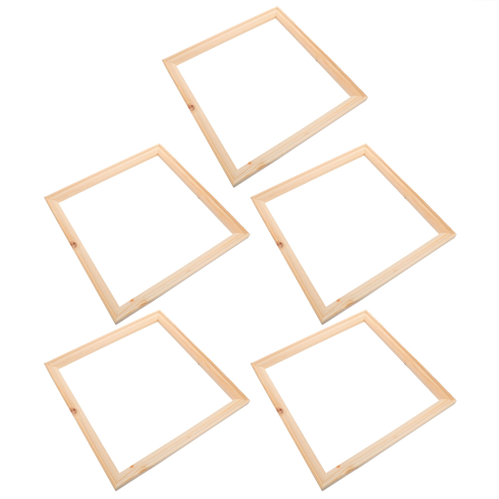 NICEXMAS 5Pcs L Shape Empty Picture Frames Chic Wooden Photo Painting ...