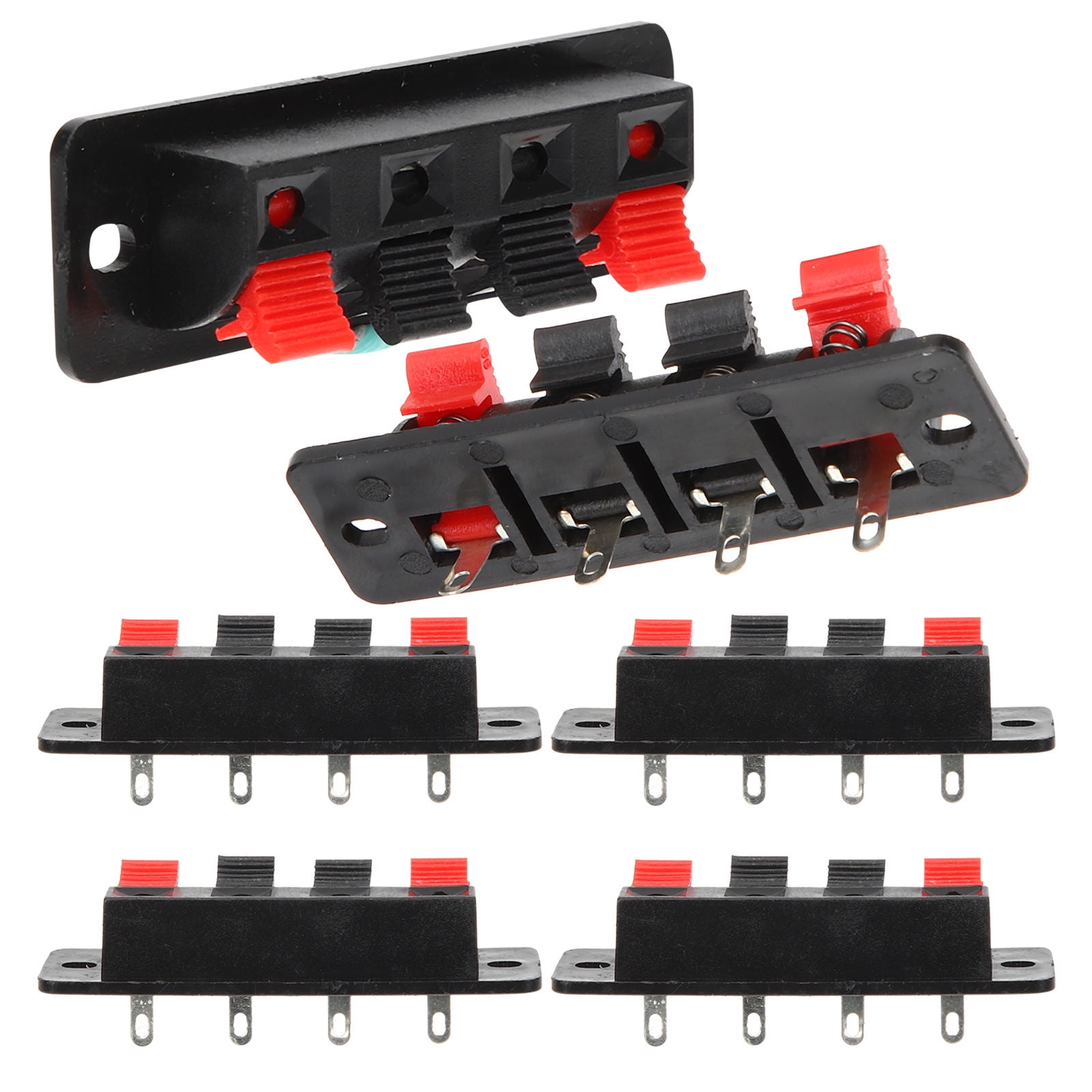 NICEXMAS 6 Pcs Speaker Terminals Connector Wire Splice Connectors Black ...