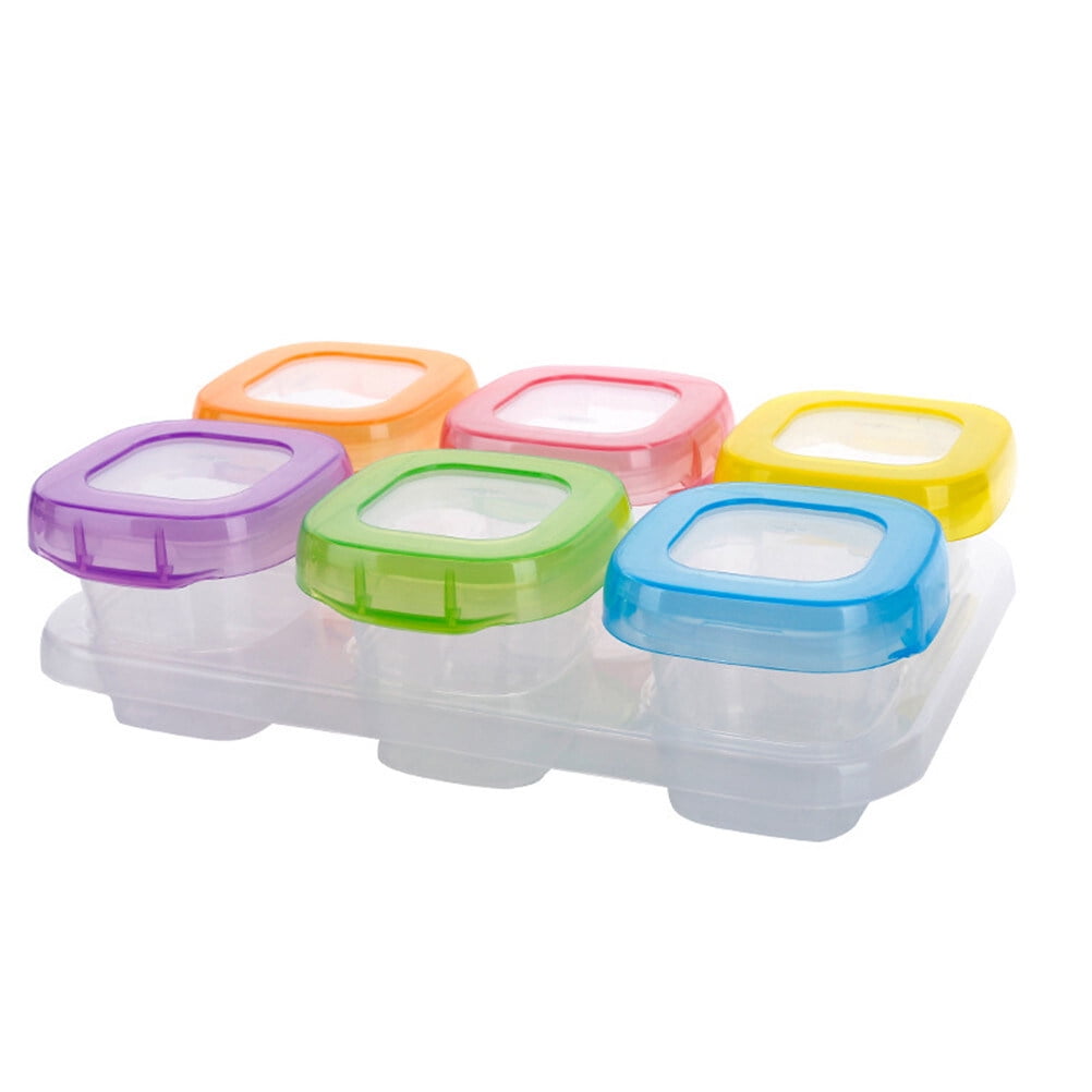 Baby Weaning Food Storage Containers 6 Pcs Polypropylene 60ml - Walmart.com