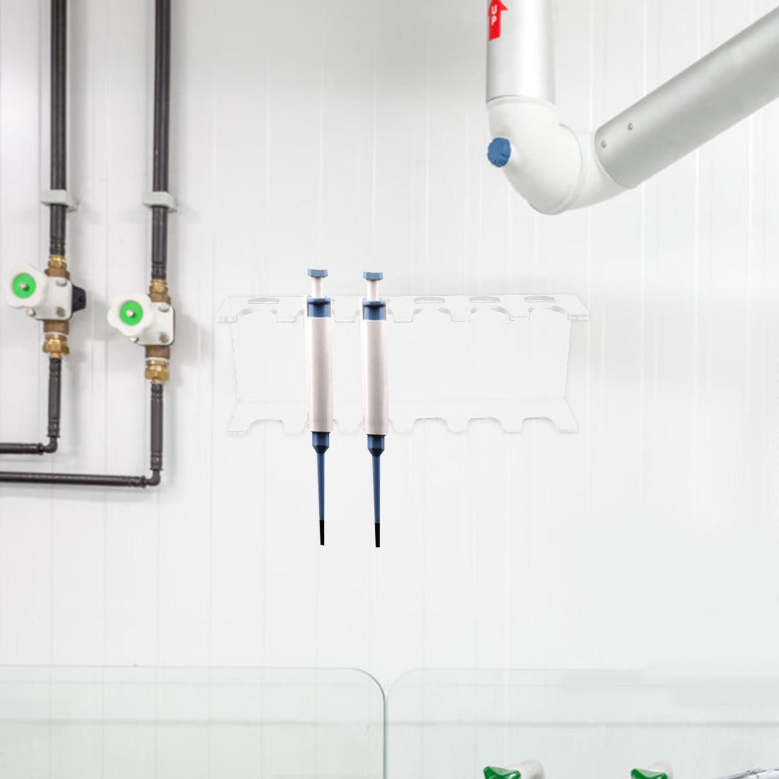 NICEXMAS Professional Transparent Pipette Rack Laboratory Pipettes ...