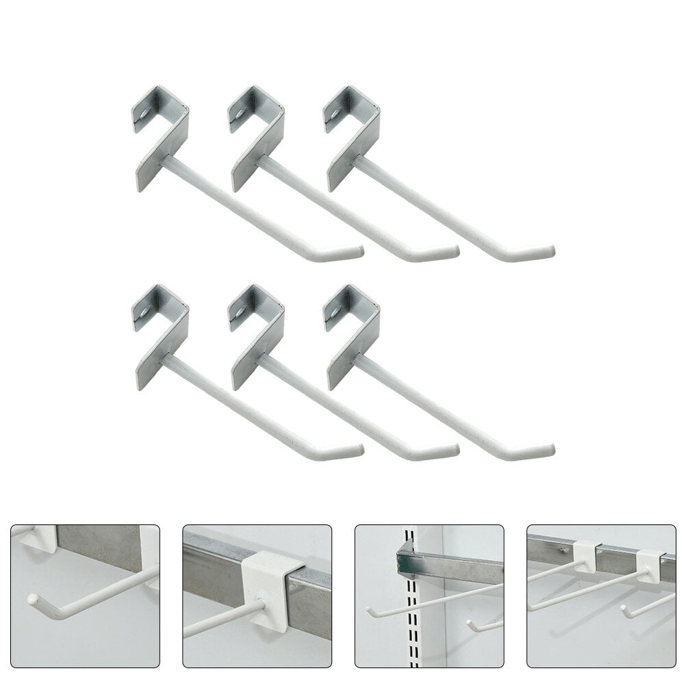 NICEXMAS 6PCS Supermarket Goods Shelf Hook Commodity Display Hook ...
