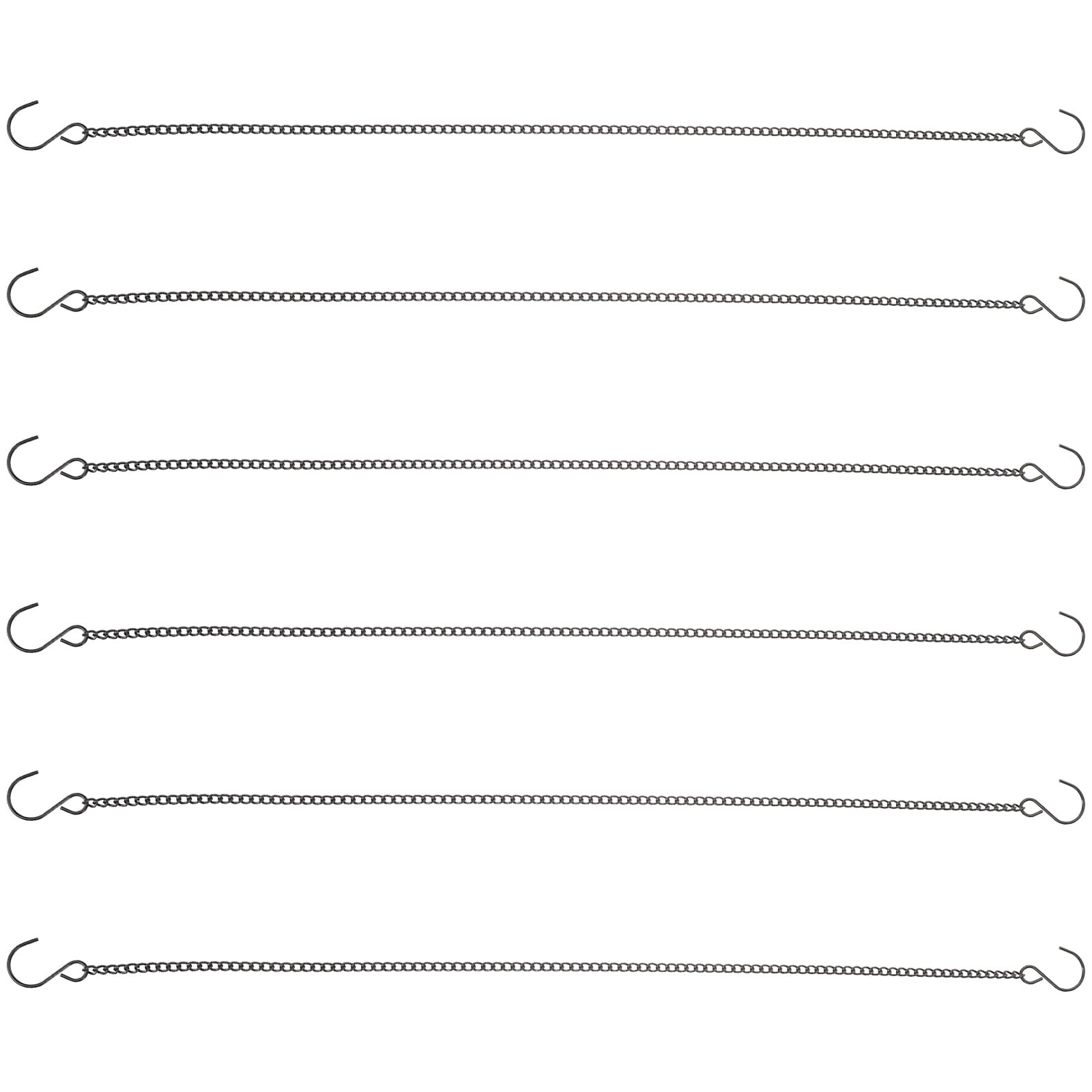 NICEXMAS 6Pcs Durable Hanging Basket Chains with Hooks for Home Garden ...