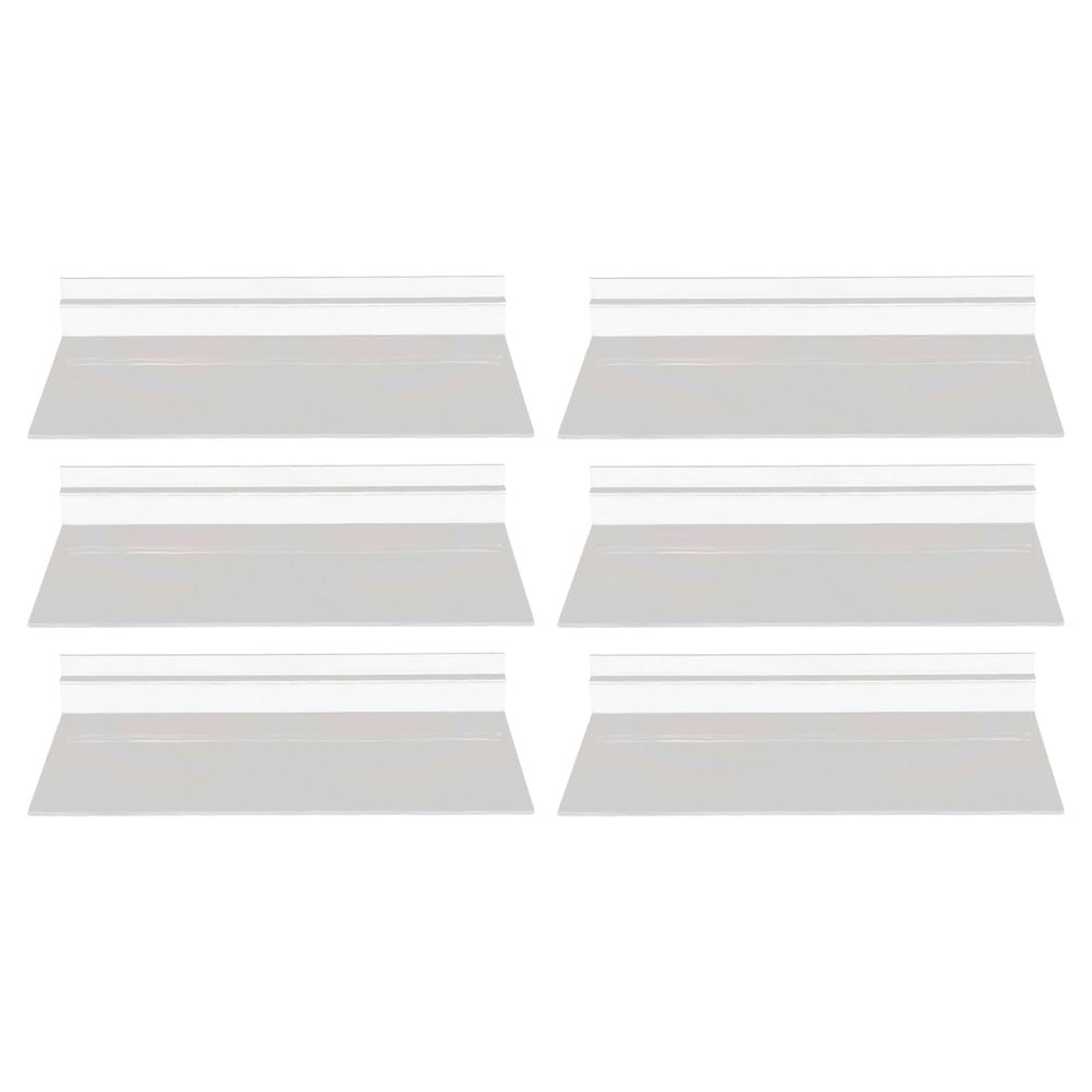 NICEXMAS 6Pcs Transparent Shoe Display Shelves Plastic Slatwall ...