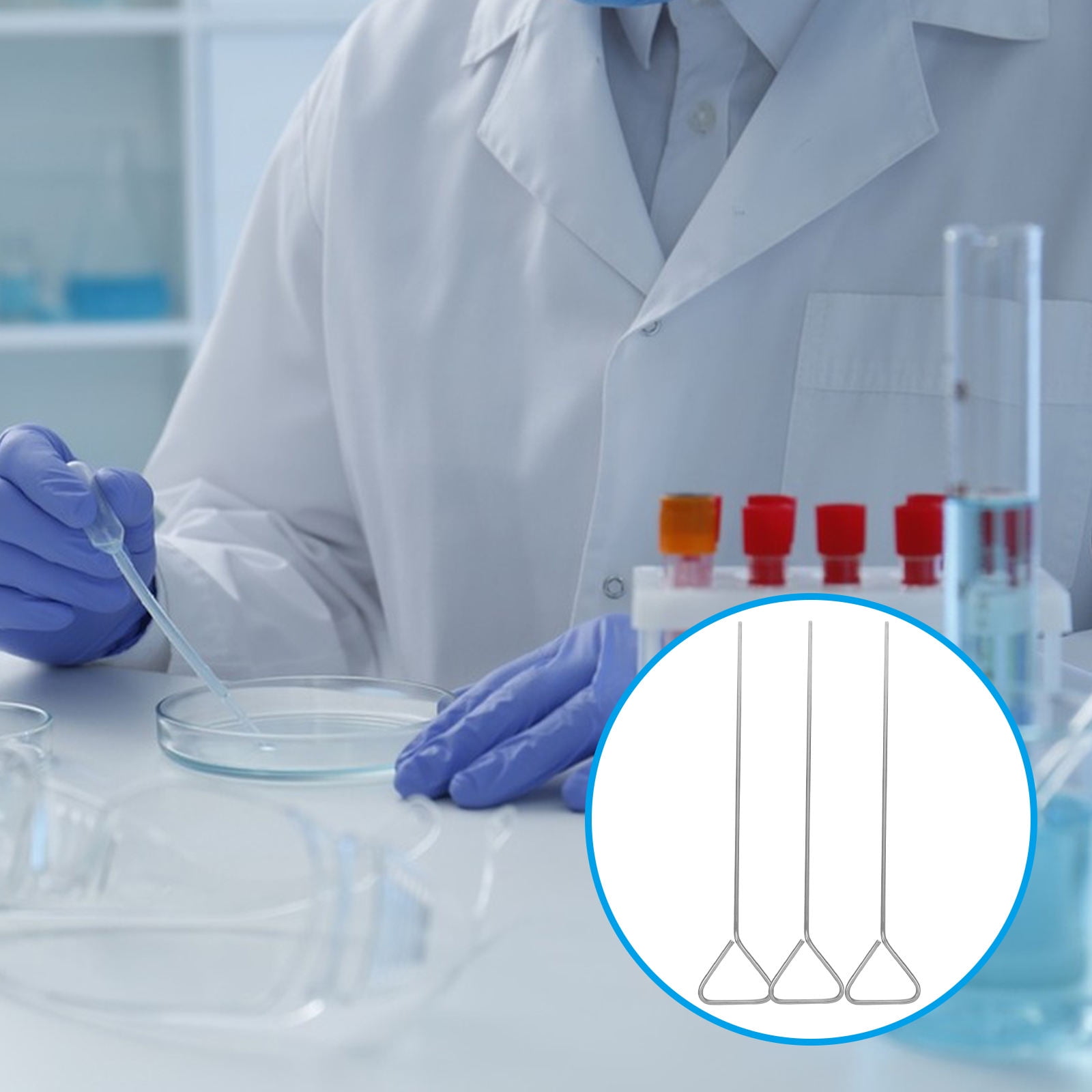 NICEXMAS 6pcs Lab Tools and Accessories Stainless Steel Triangle ...