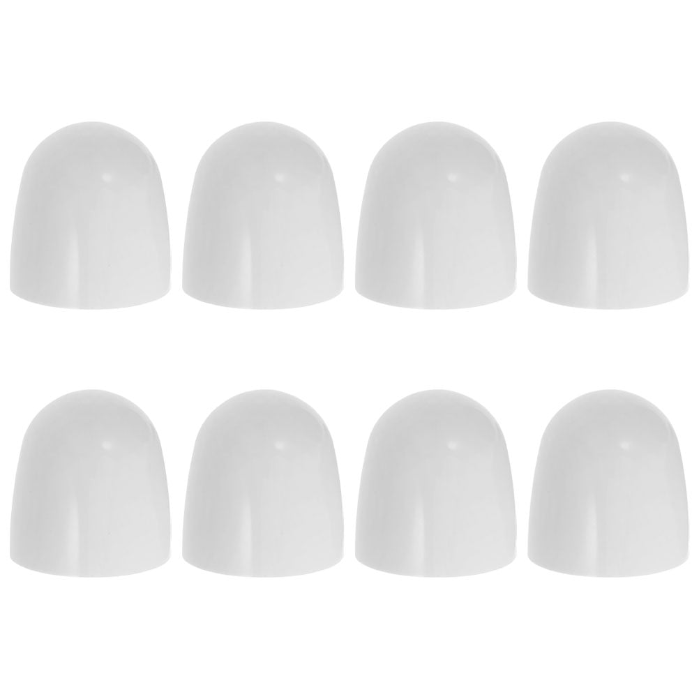 NICEXMAS Toilet Bolt Caps White 8Pcs 1.2In Round Abs Bathroom Decor ...