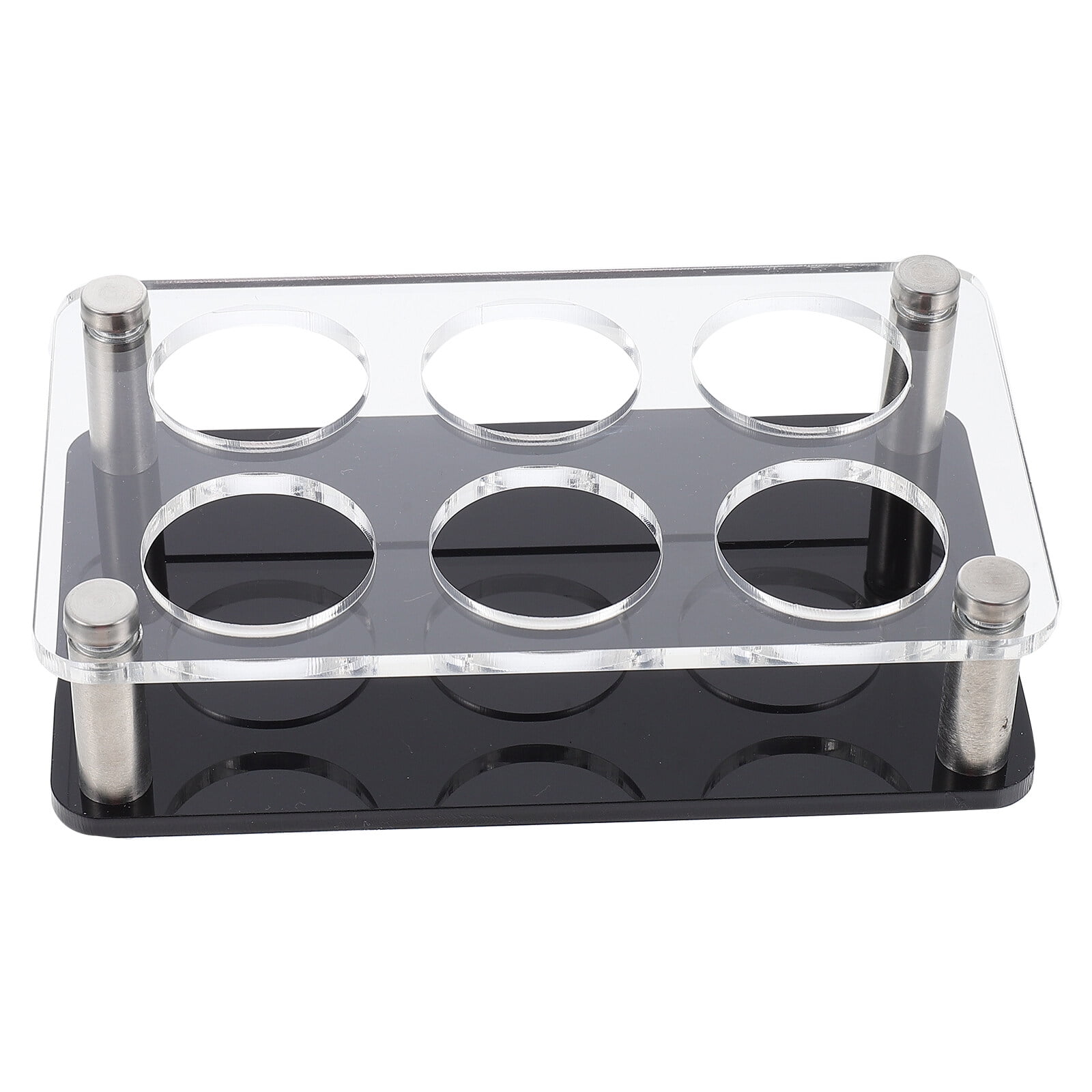 NICEXMAS Acrylic 6- Glass Holder Multifunctional Shot Glass Server for ...
