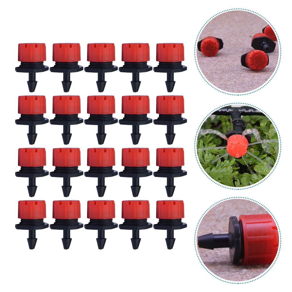 NICEXMAS Adjustable Dripper Small Red Sprinkler Grass Garden Irrigation ...