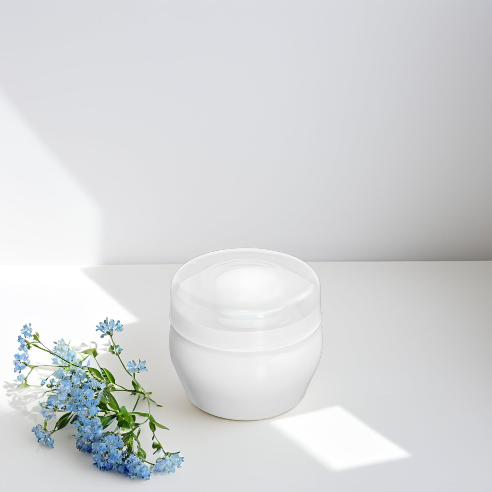 NICEXMAS Baby Powder Holder Case with Puff Foam Sponge Plug Ice 9.00X9 ...